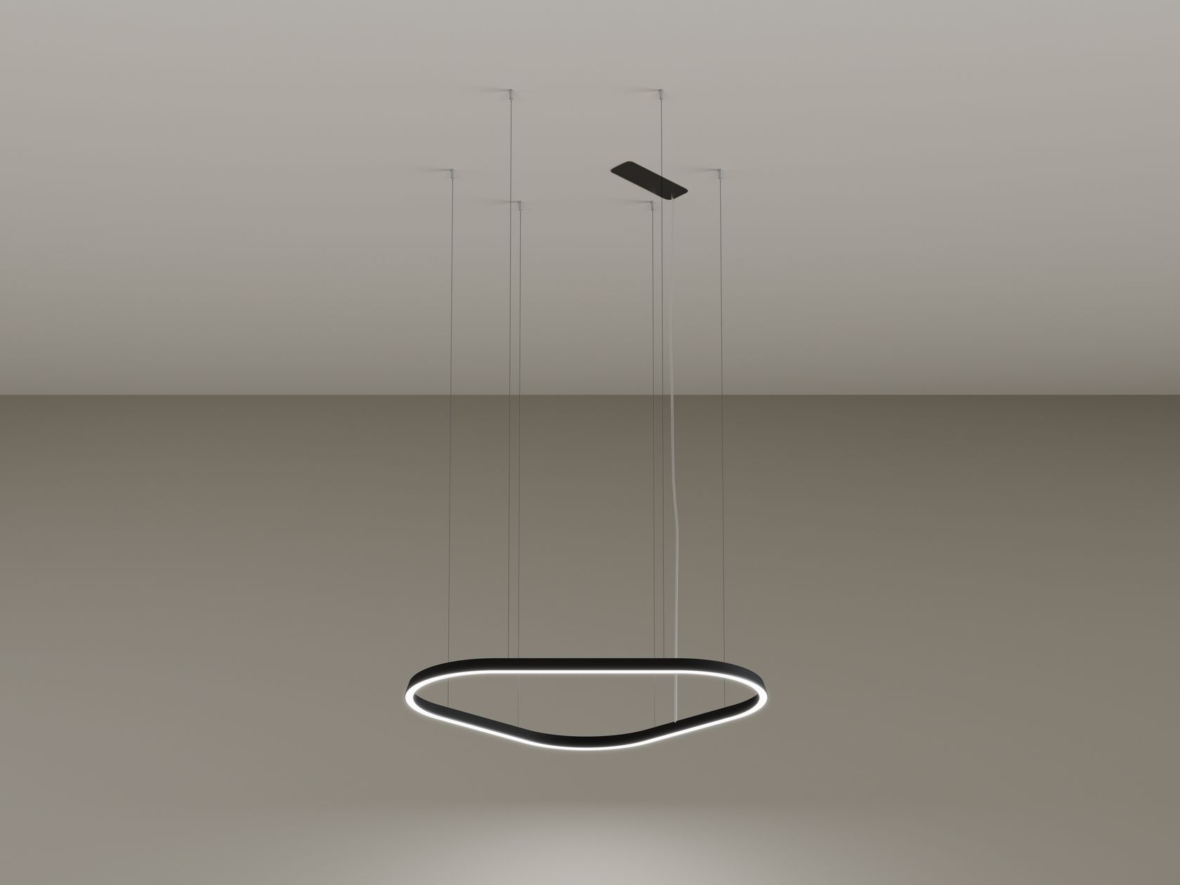GEOMETRIC TRIANGLE Pendant lamp By LedsC4 | design Ramón Benedito