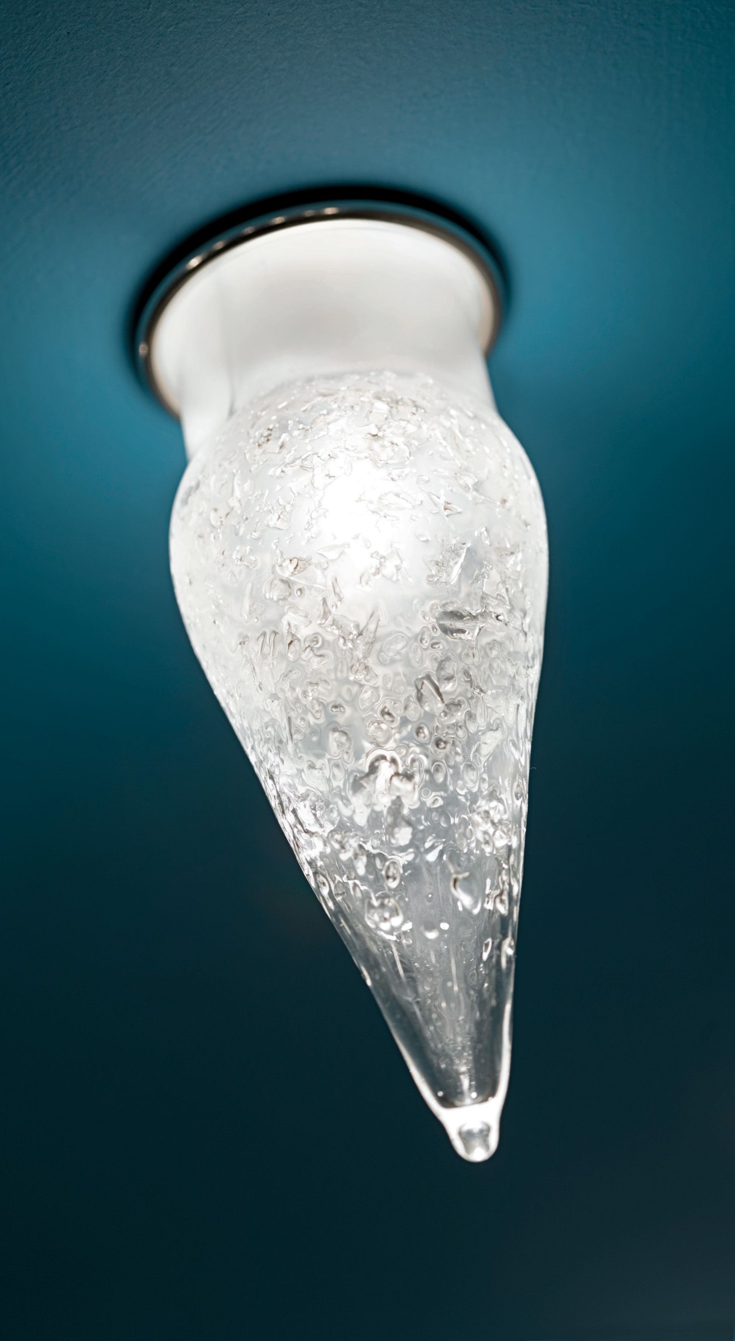 GHIACCIOLO Luminária de teto semi-encastrada de vidro borosilicato By ...