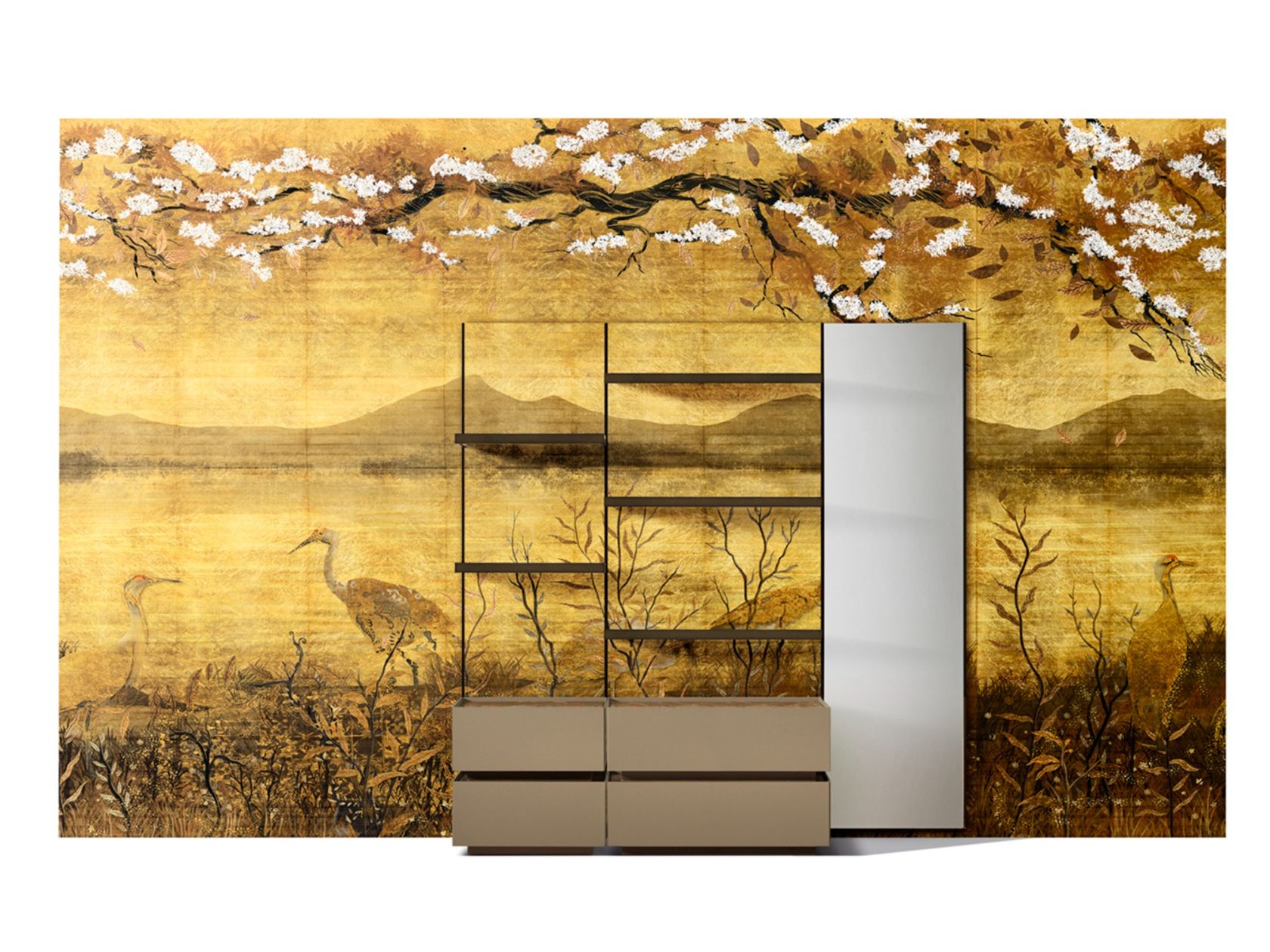 GHOST WALL hallway unit By Cassina design Mikal Harrsen