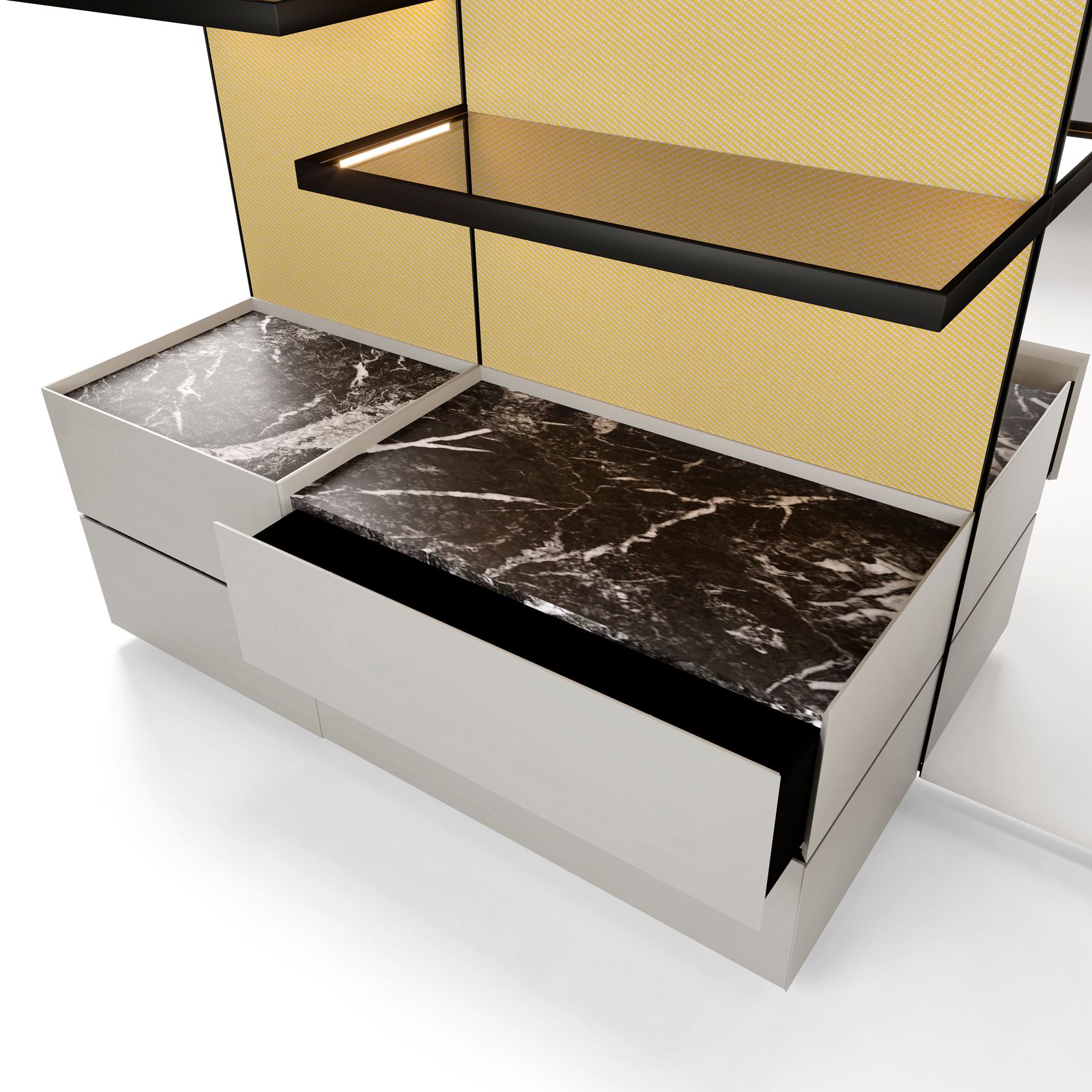 GHOST WALL - PRO Storage wall By Cassina | design Mikal Harrsen
