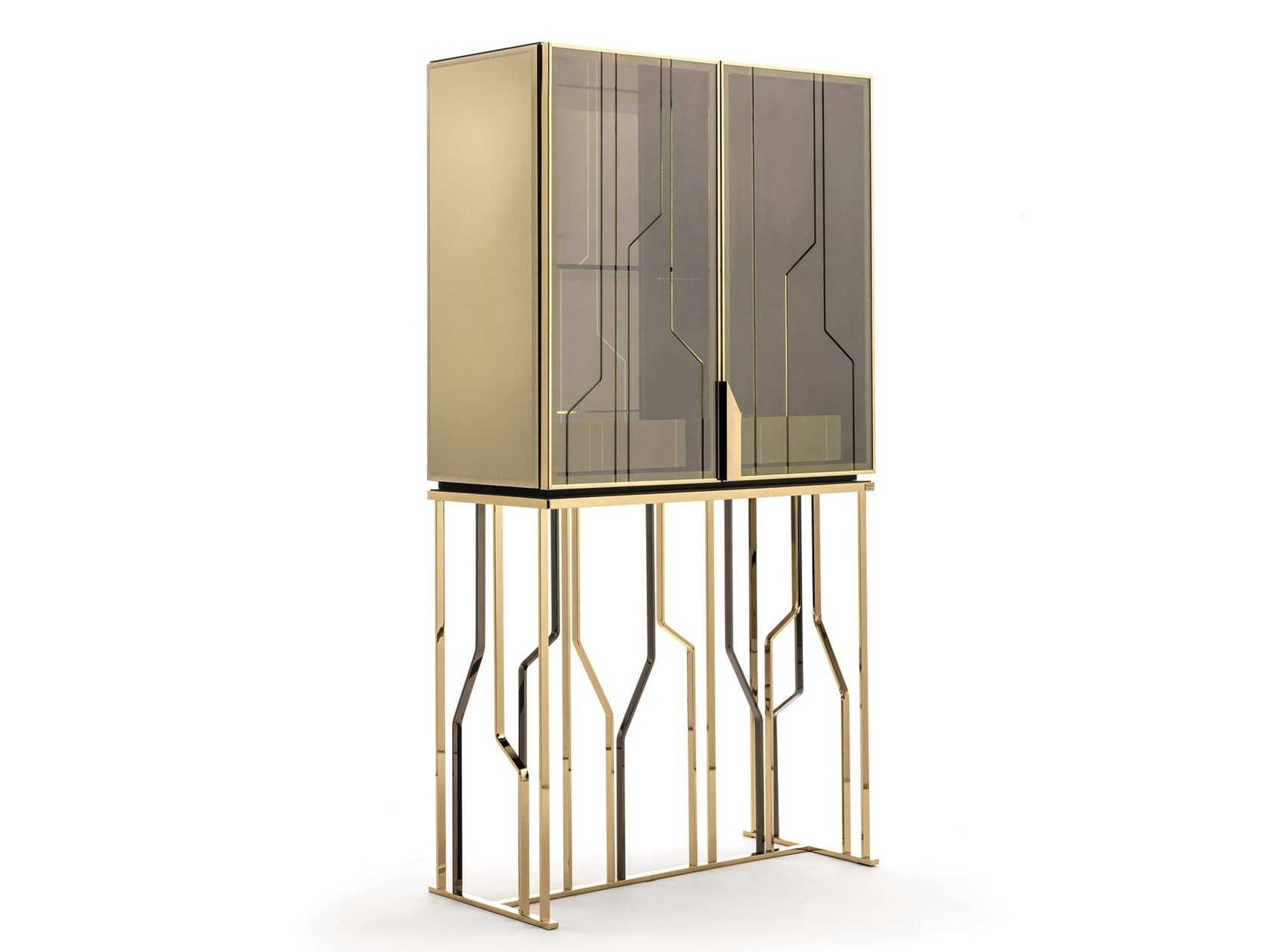 LOVELUXE 2017 – ESSENCE COLLECTION Glass bar cabinet with integrated ...