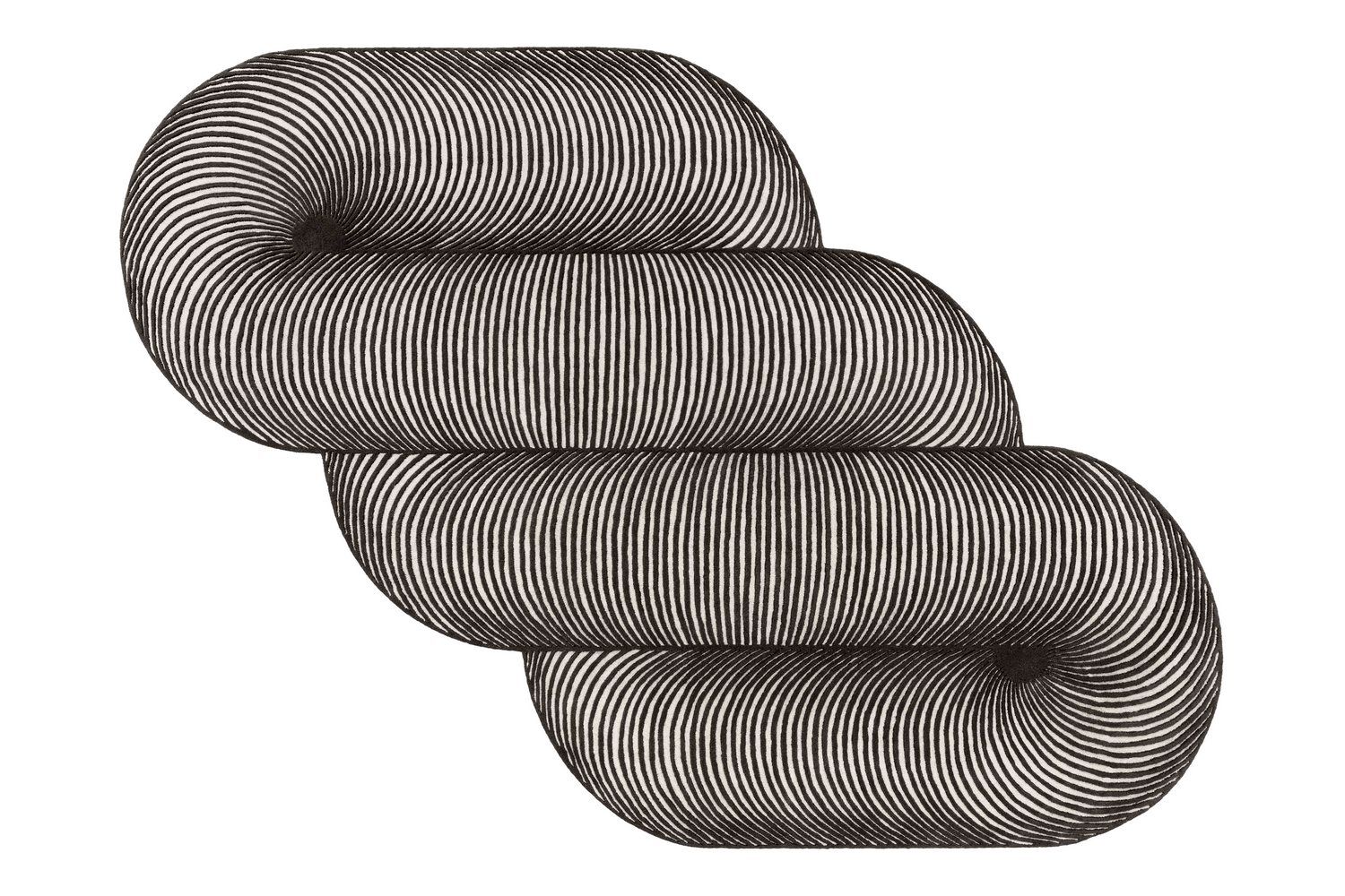 GIRO BLACK&WHITE Rug By GAN | design MUT Design Studio