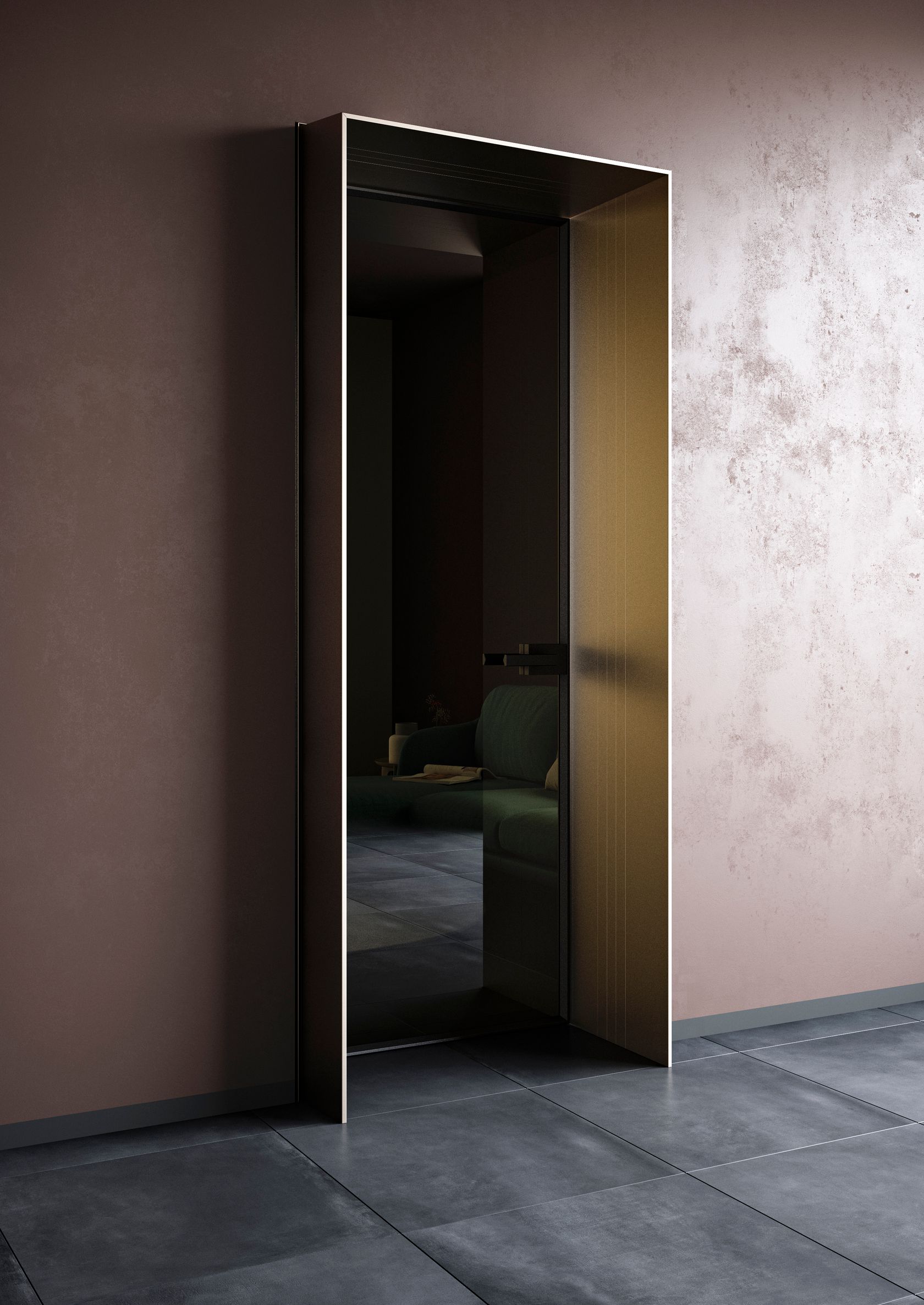 ENTRE-DEUX Hinged glass door By ALBED | design Alfonso Femia