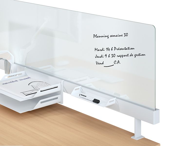 NEW PORT | Glass workstation screen New Port Collection By Manade