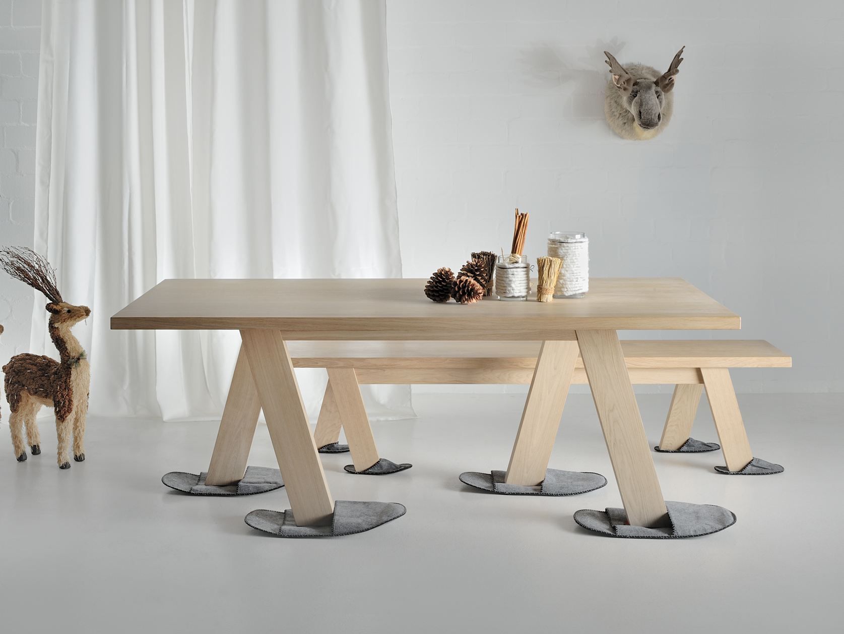 GO Solid wood bench By Vitamin Design | design GG designart