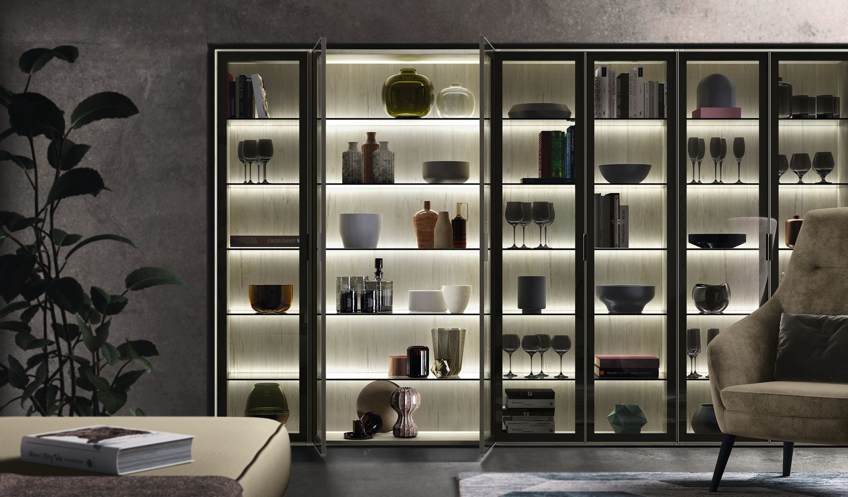 Wooden TV cabinet with doors GOLF L.108 Golf 2021 Collection By ...