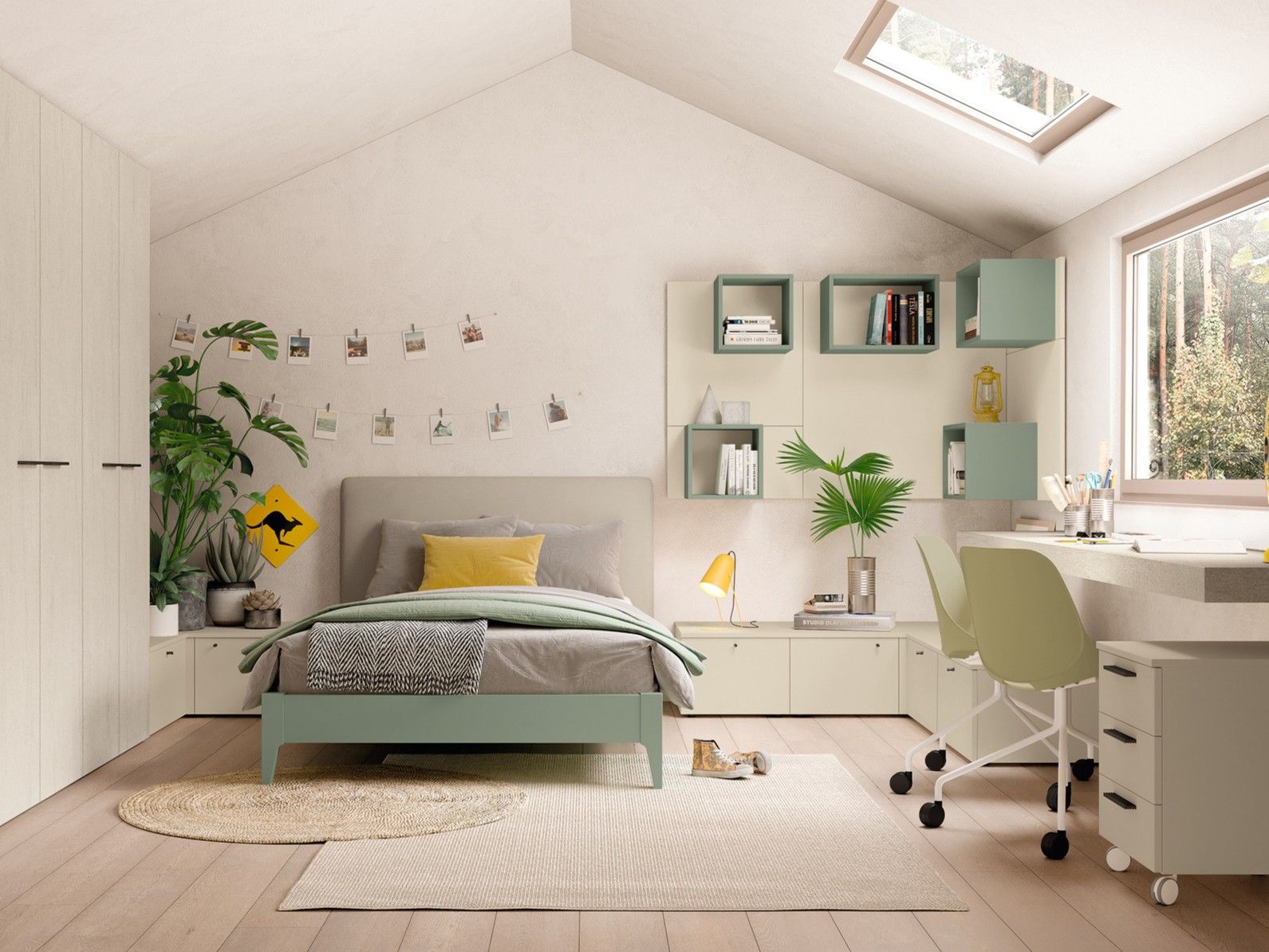 GOLF 2021 Wooden teenage bedroom By Colombini Casa