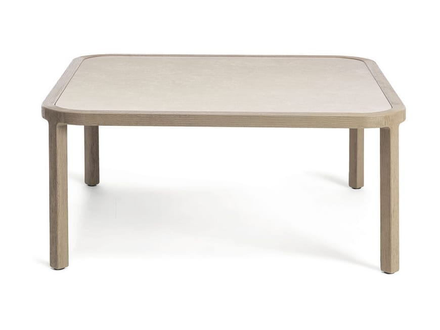 GRAND LIFE Square ceramic coffee table By Ethimo | design Christophe Pillet