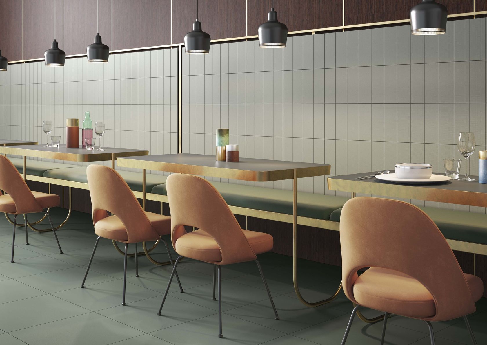 GRAPH Glazed stoneware wall/floor tiles By CERAMICA VOGUE