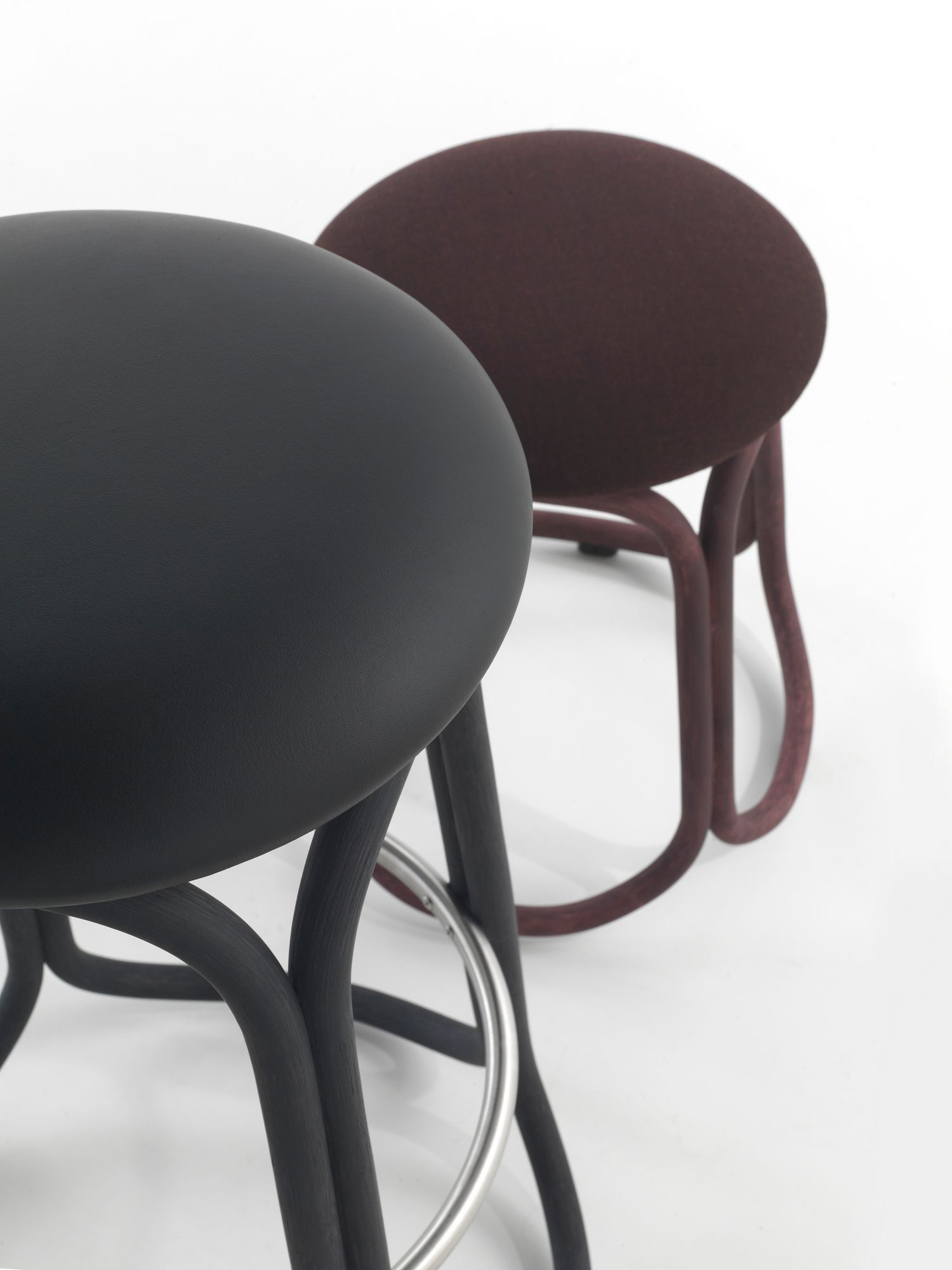GRES Low rattan stool By EXPORMIM | design Gonzalo Milà, Miguel Milà