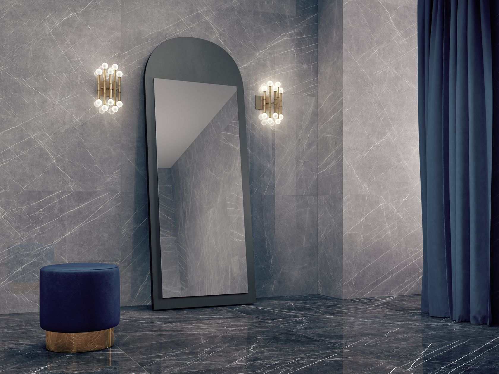 Wall/floor tiles with marble effect GREYSTONE By Museum