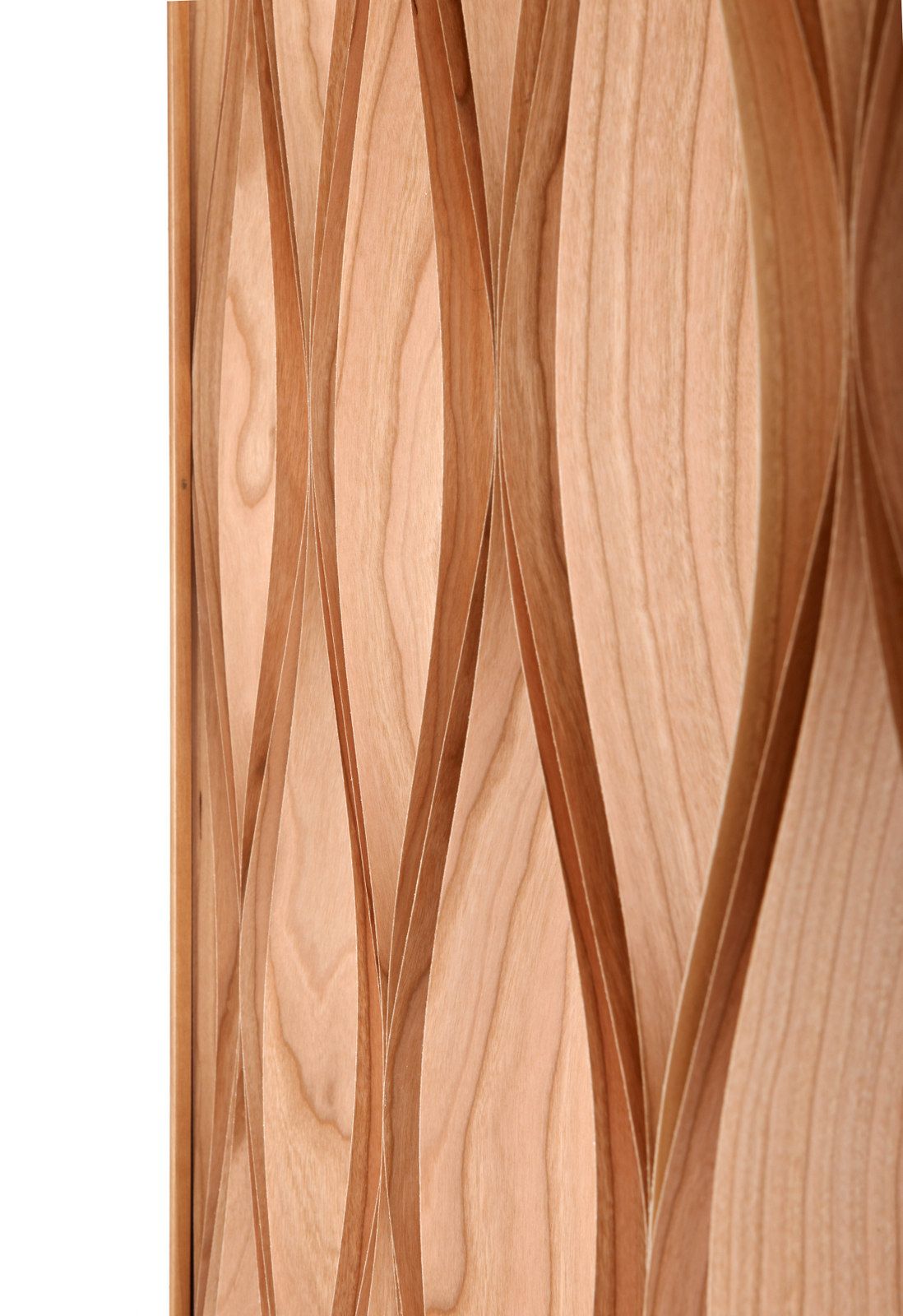 Separador de ambientes de chapada en madera GROOVE By LZF diseño Luis ...