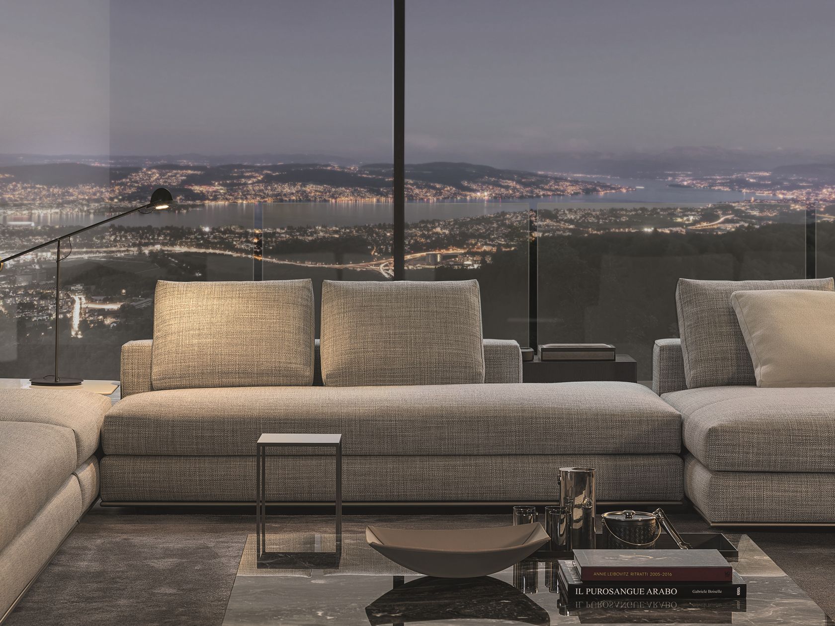 HAMILTON Sectional fabric sofa By Minotti | design Rodolfo Dordoni