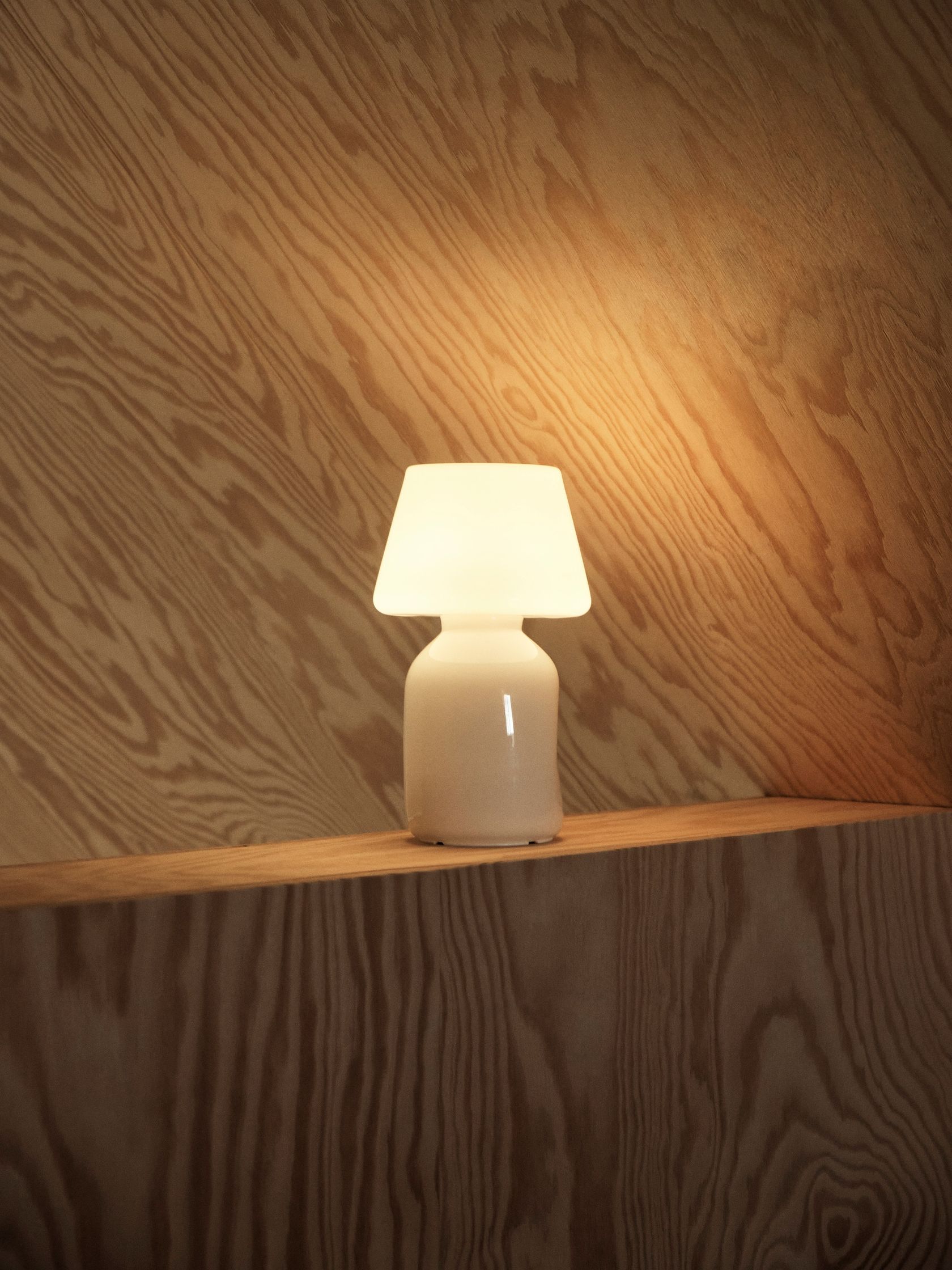 LED cordless blown glass table lamp HAY - APOLLO By In Stock