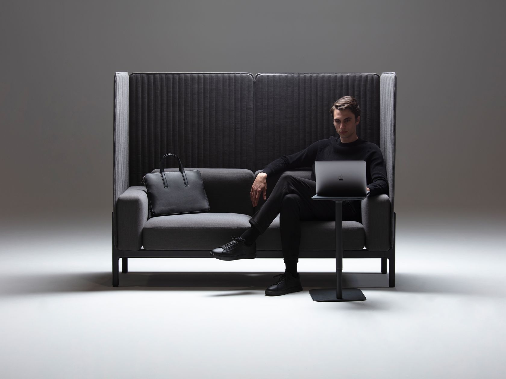 ROSTRUM 2 seater high-back fabric sofa By prostoria | design Layer ...