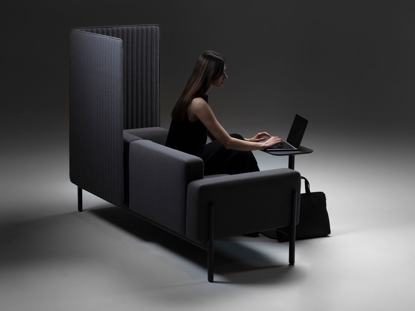 ROSTRUM 2 seater high-back fabric sofa By prostoria | design Layer ...