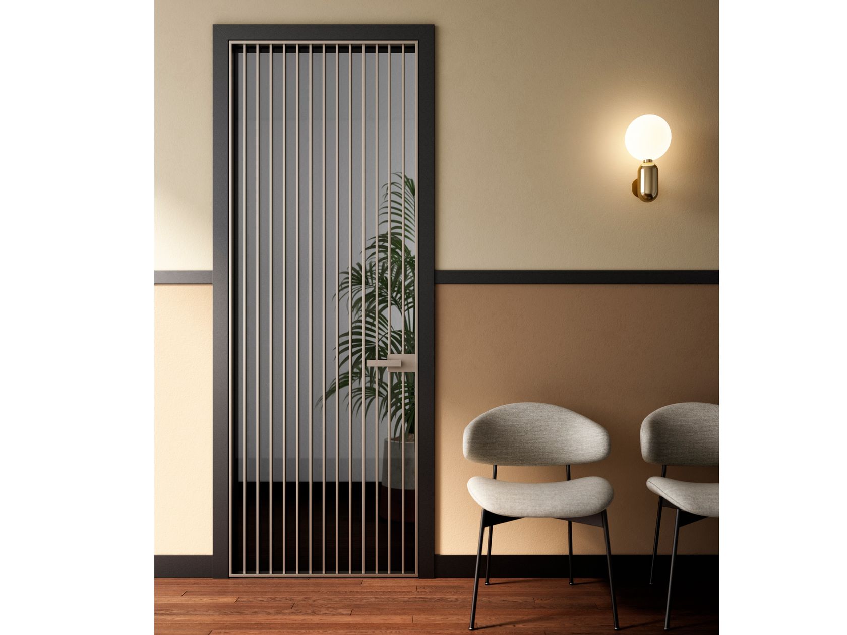 Albed metal door and partition wall systems