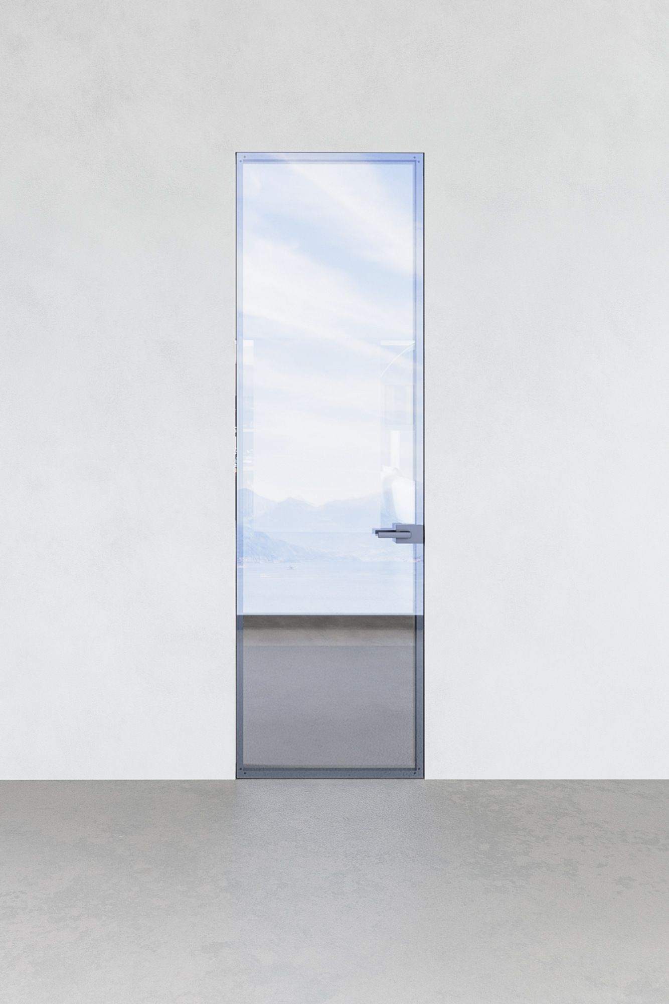 COMO Hinged glass and aluminium door By Viva Porte