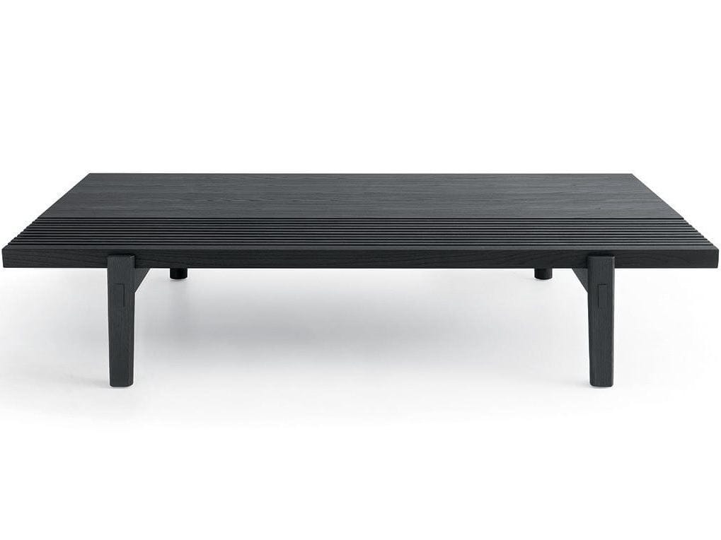 Low rectangular wood veneer coffee table HOME HOTEL | Rectangular ...