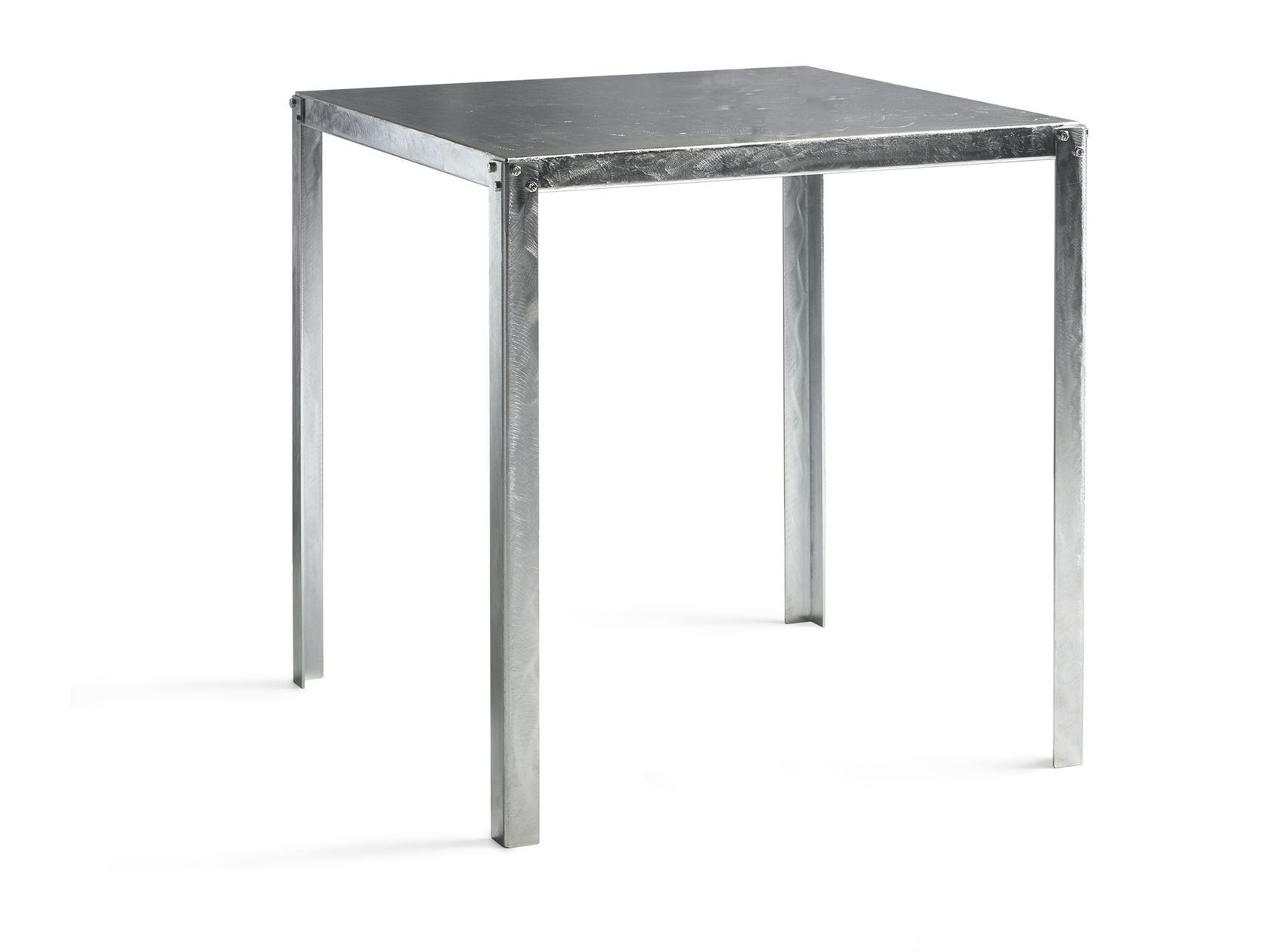 Square galvanized steel table HOPE By PF Stile