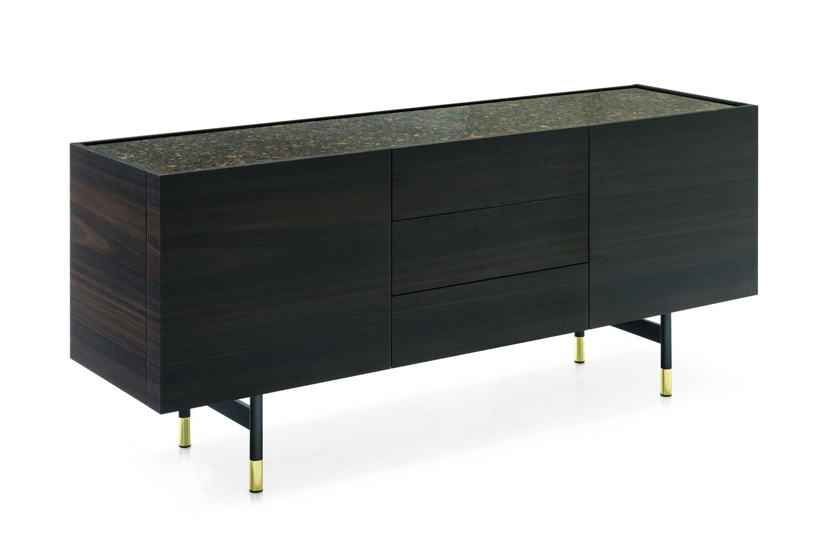 HORIZON Wood veneer sideboard with doors By Calligaris | design Marelli ...