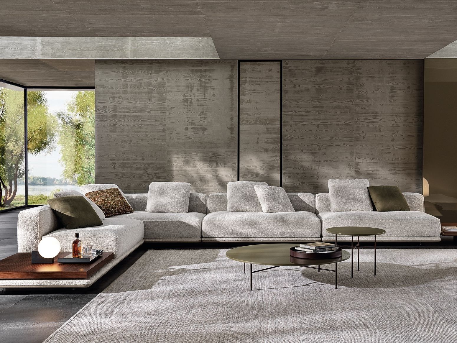 HORIZONTE Sectional fabric sofa By Minotti | design studio mk27