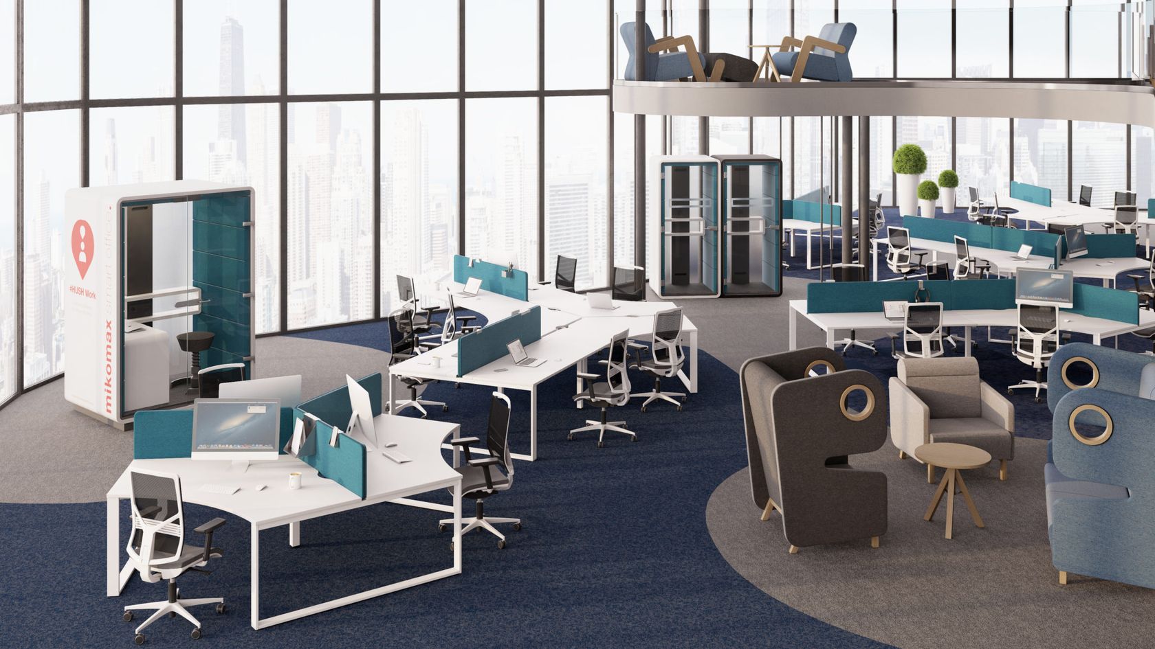 Acoustic office booth hushWork Hush Collection By Mikomax Smart Office
