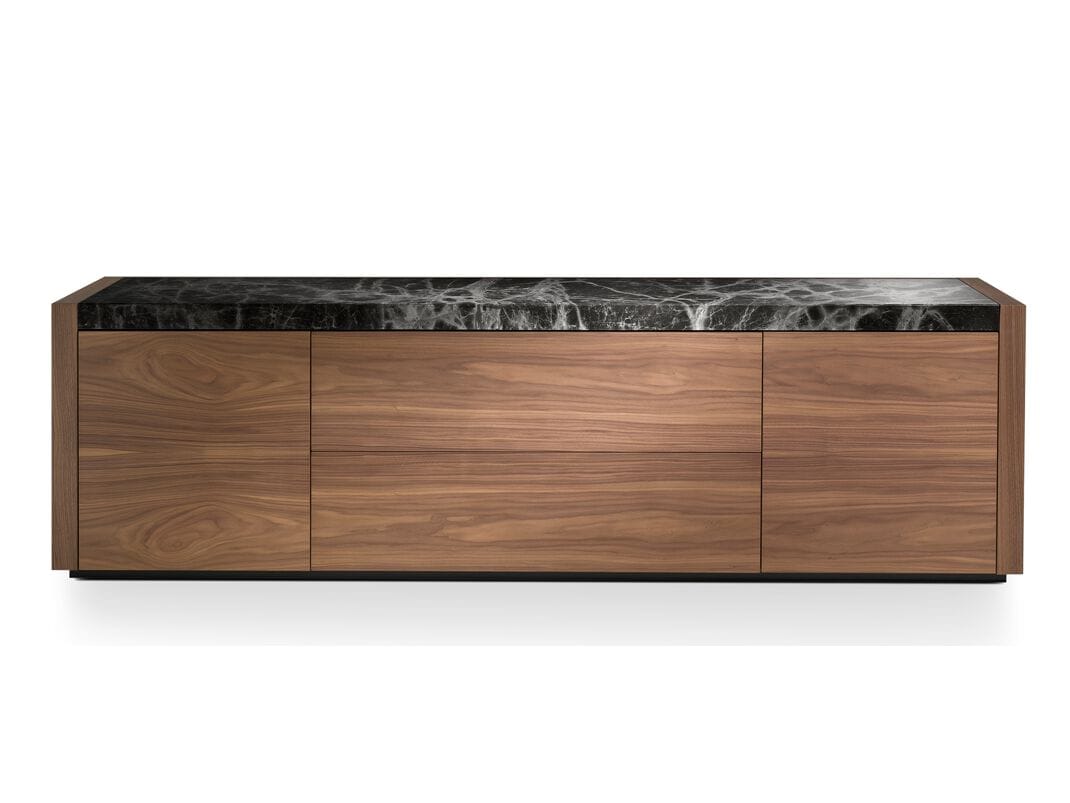 MATERICA Wooden sideboard with marble top By i 4 Mariani | design ...