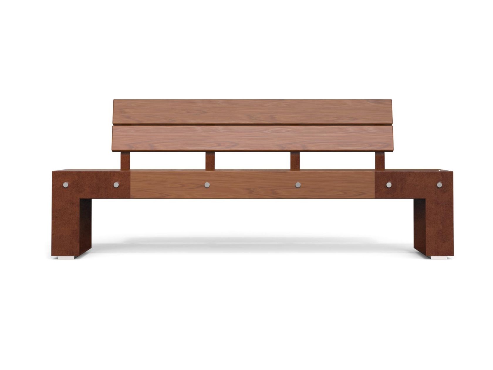 IDEAS L | Bench with back Wooden bench with back By Metalco | design ...