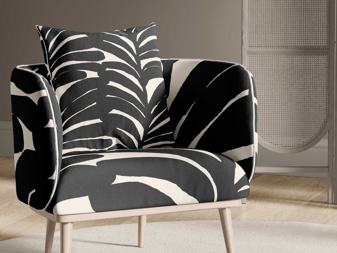 ILA CHARCOAL Tissu By Martina Banozic Textiles