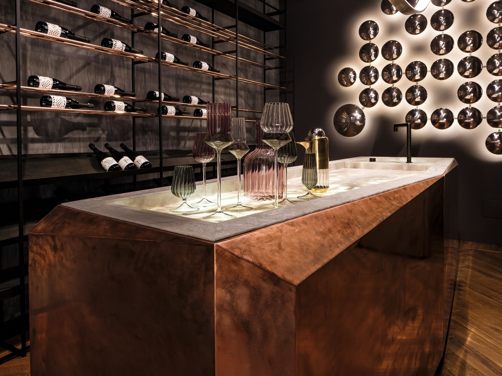 OZONE | Illuminated bar counter Ozone Collection By Henge design ...