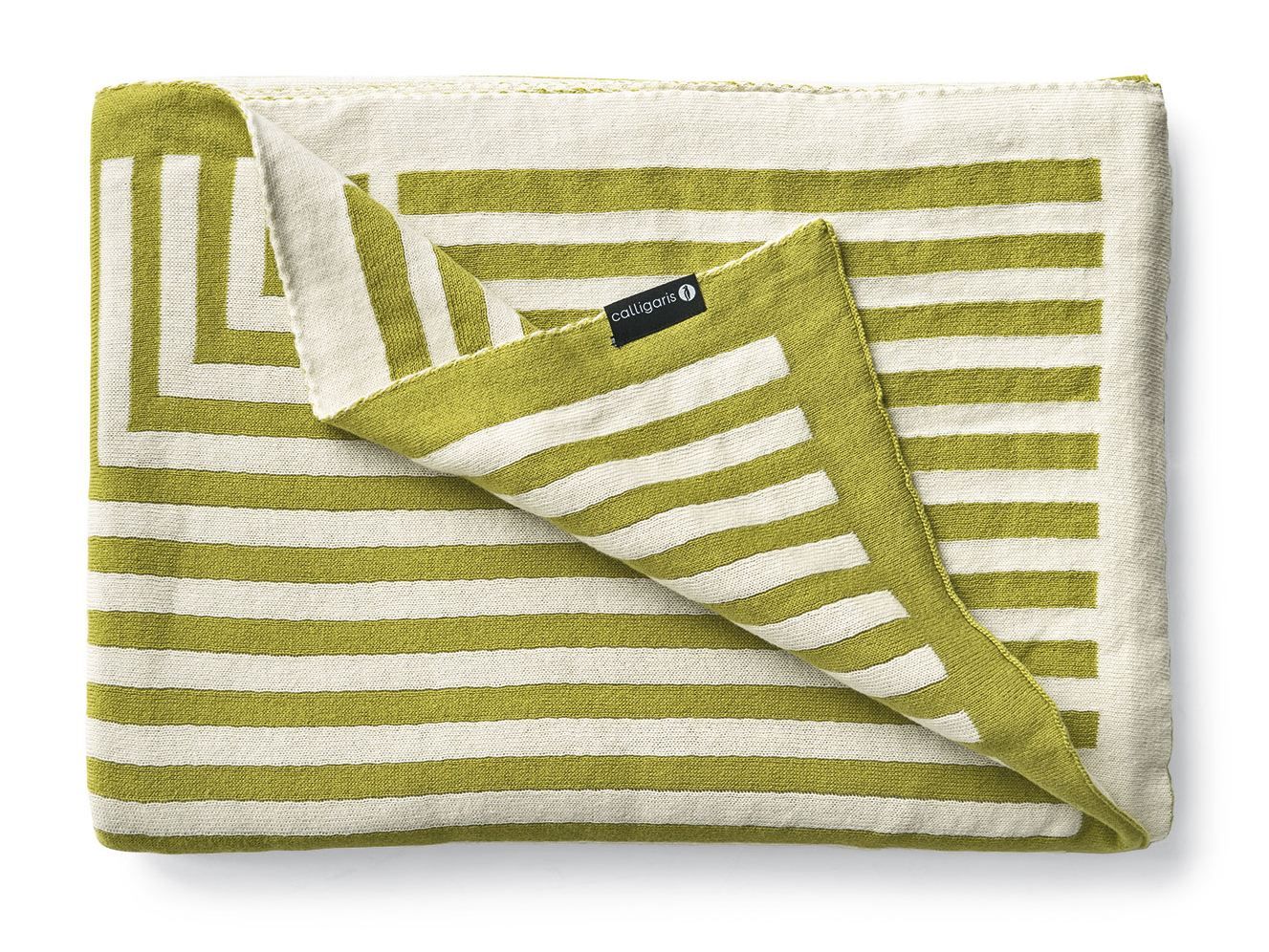 Coperta a righe in cotone ILLUSION By Calligaris