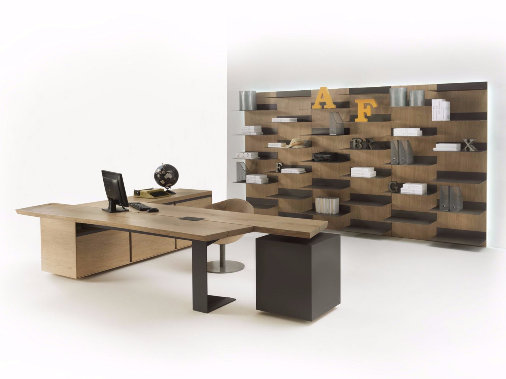 Wooden office shelving IMPLEMENT | Office shelving Implement Collection ...