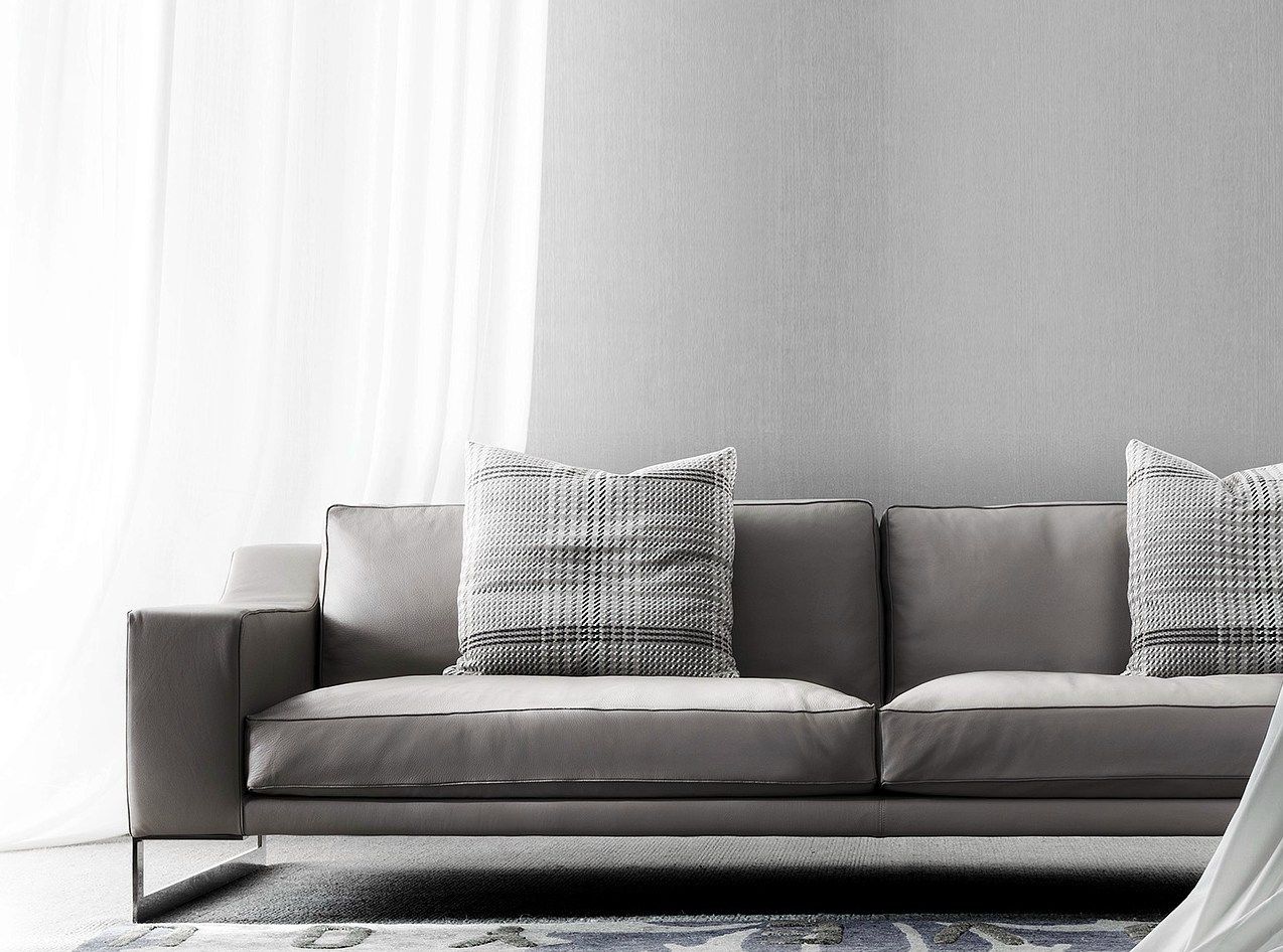 INDIZIO | Leather sofa By ERBA ITALIA