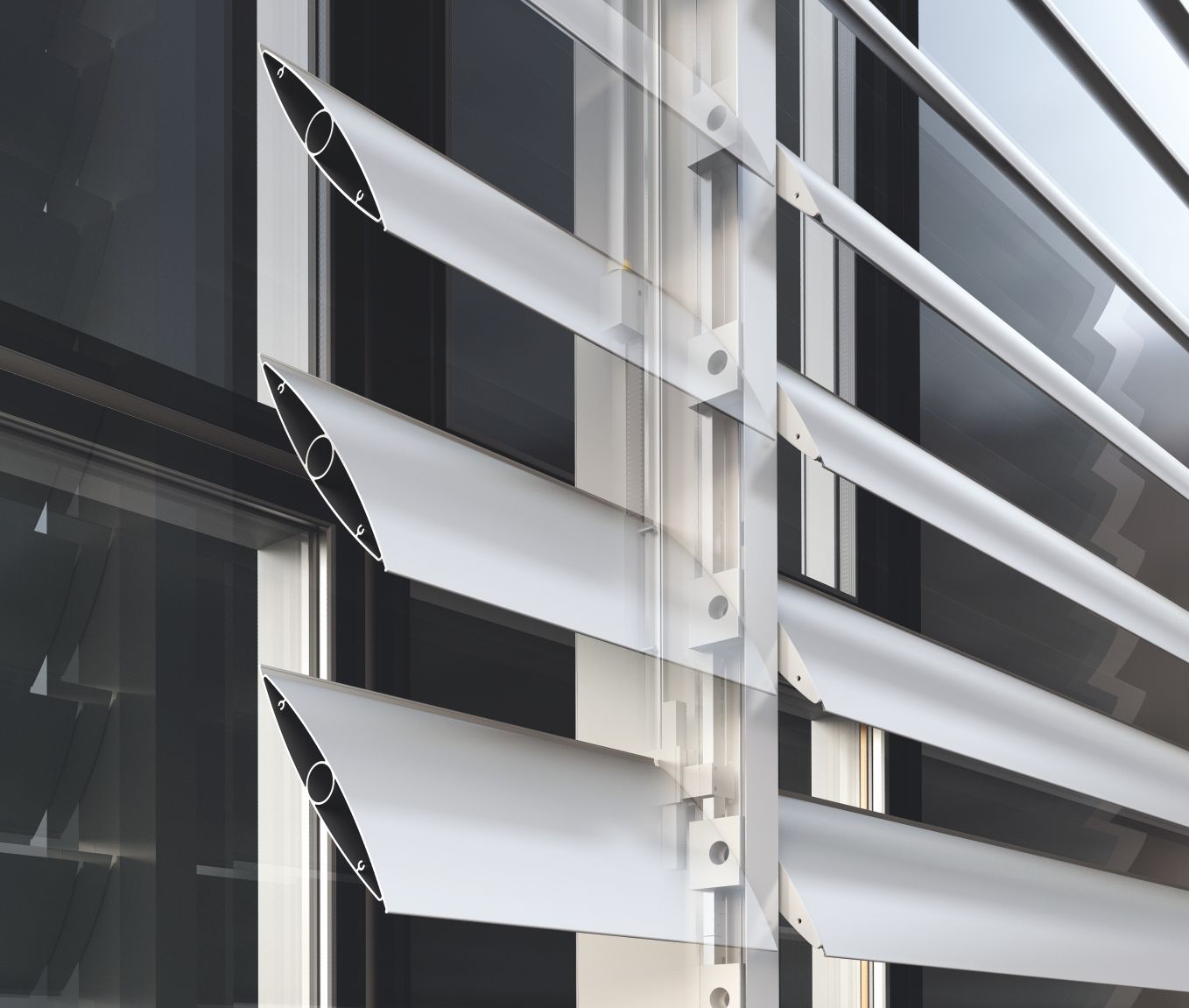 SMARTIA SYSTEMS Aluminium solar shading By Alumil