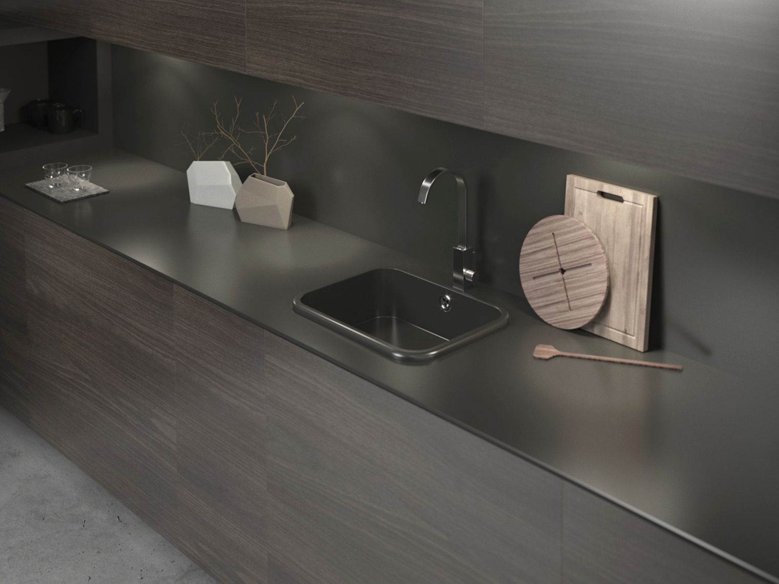 Silestone® kitchen worktop / sink INTEGRITY TOP By Cosentino