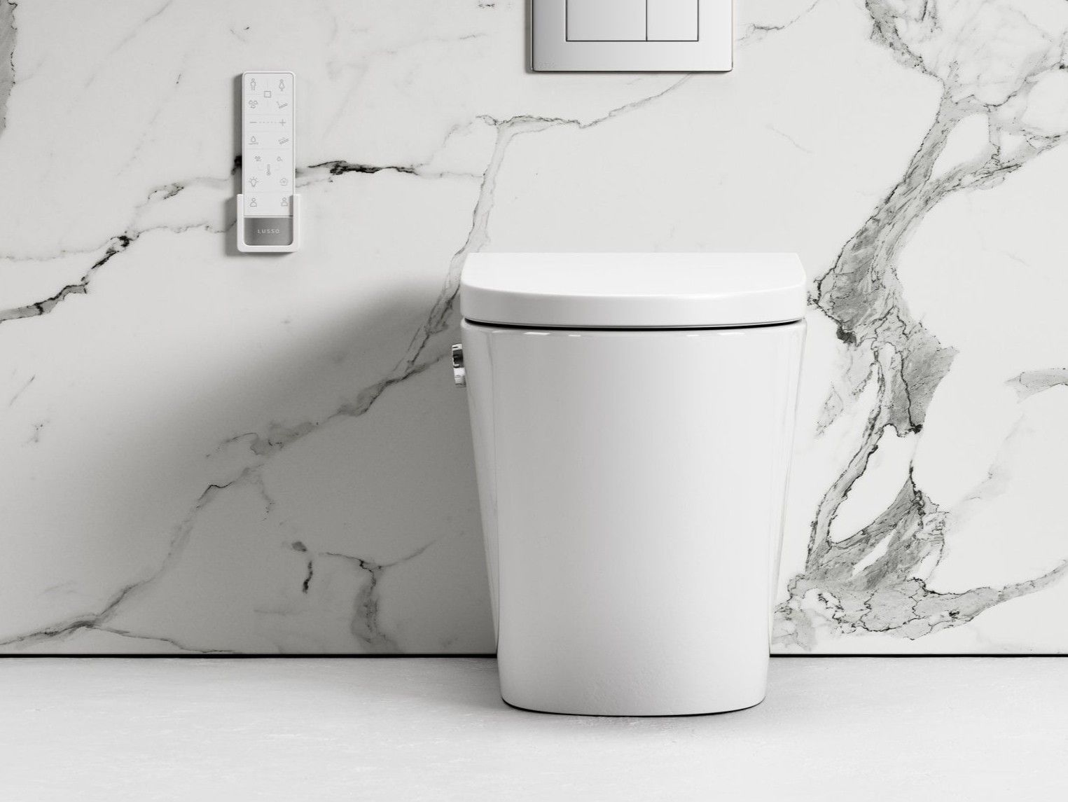 INTELLISMART Wall-hung rimless ceramic toilet with bidet By LUSSO