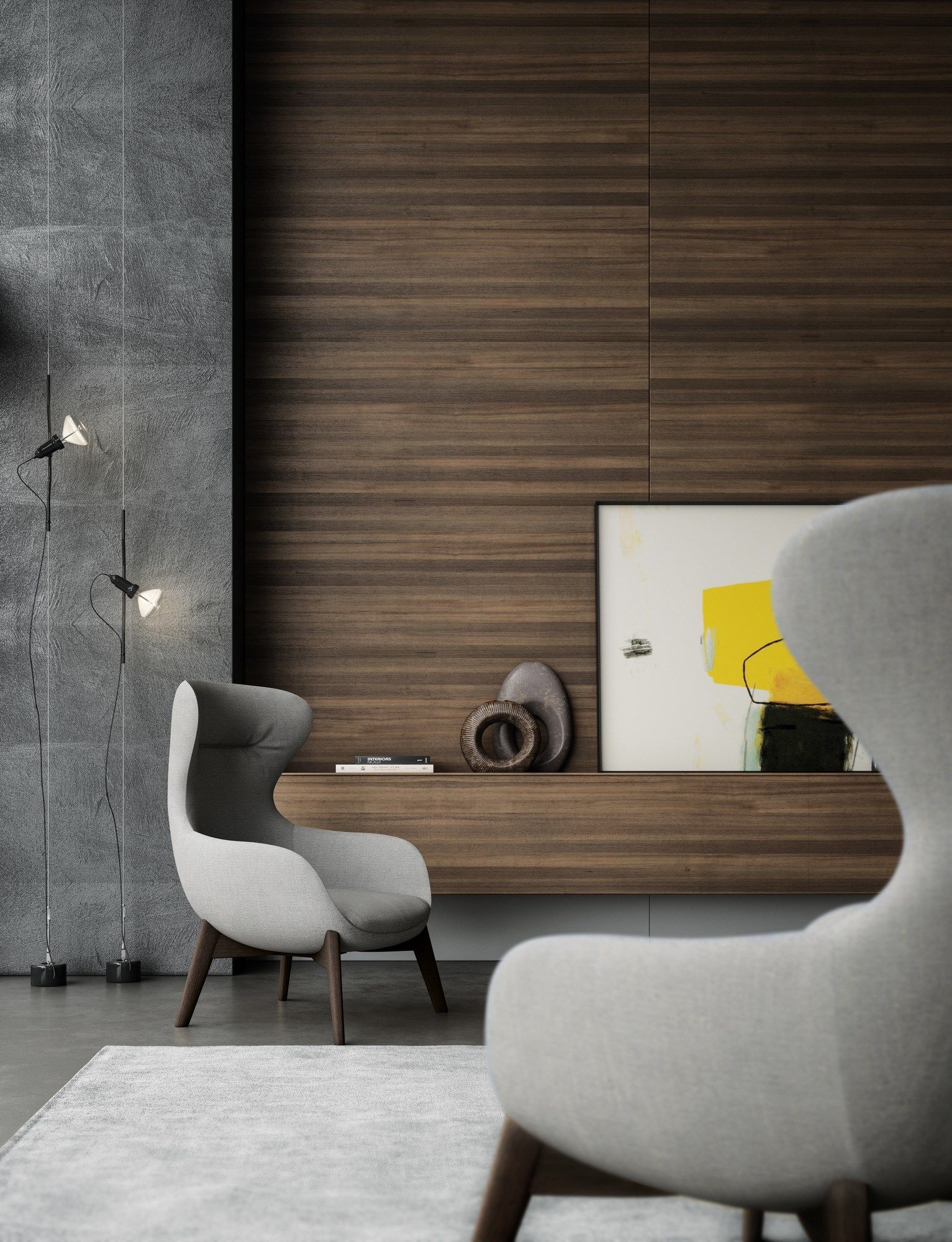 ISEO | Armchair Wing fabric armchair By NICOLINE