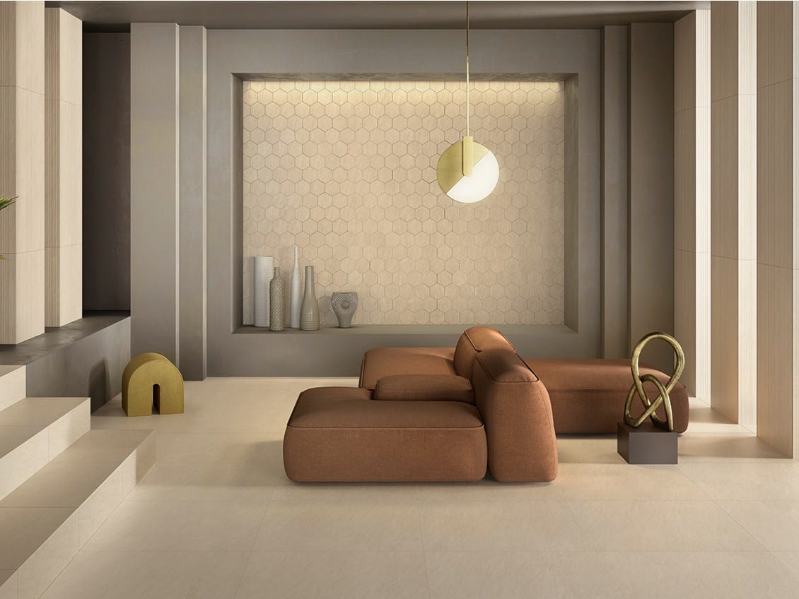 Revêtement de sol/mur en grès cérame effet pierre KEY MOOD CANVAS Collection Key Mood By ...