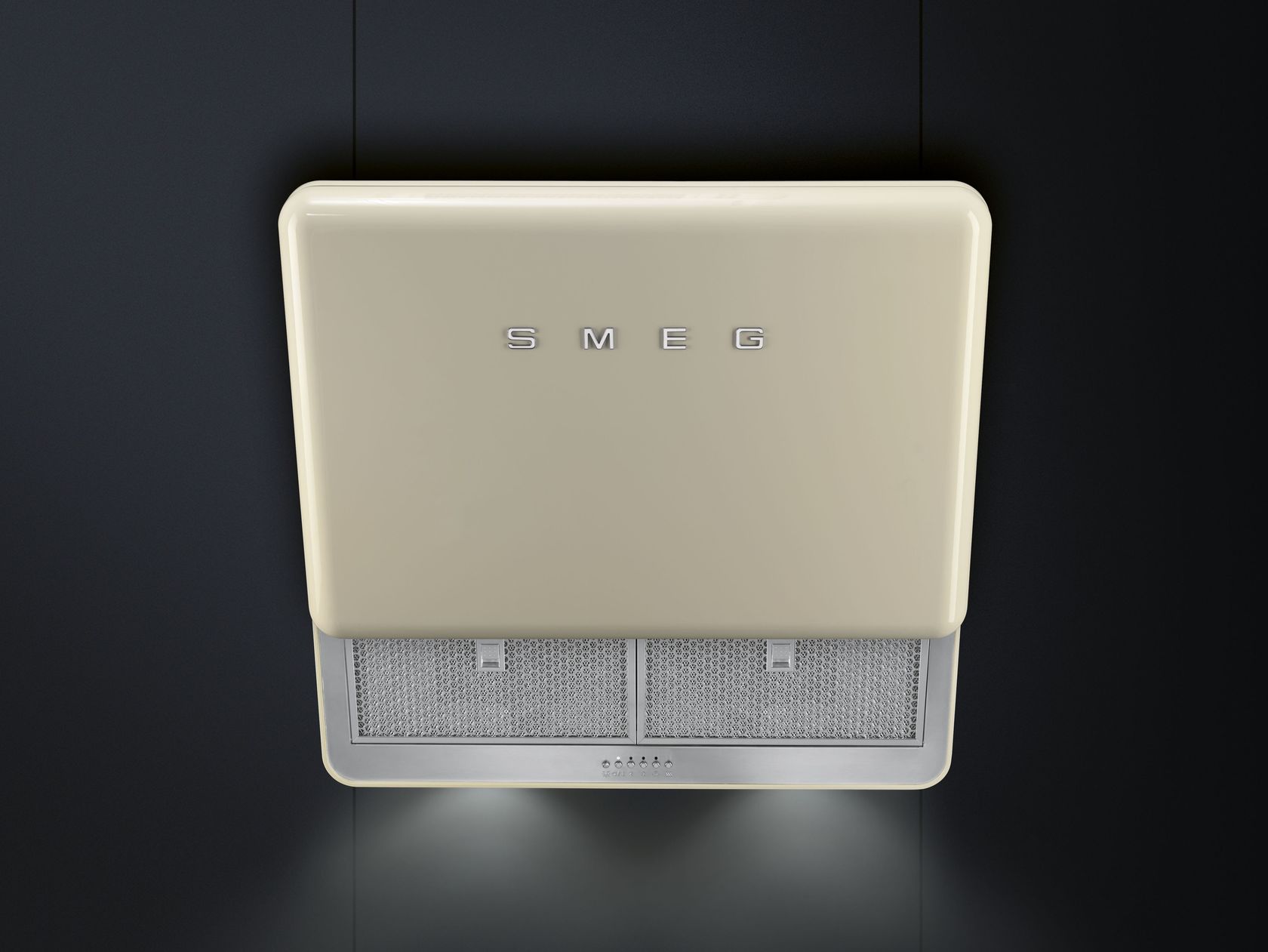 KFAB75CR Slide-out stainless steel cooker hood with integrated lighting ...