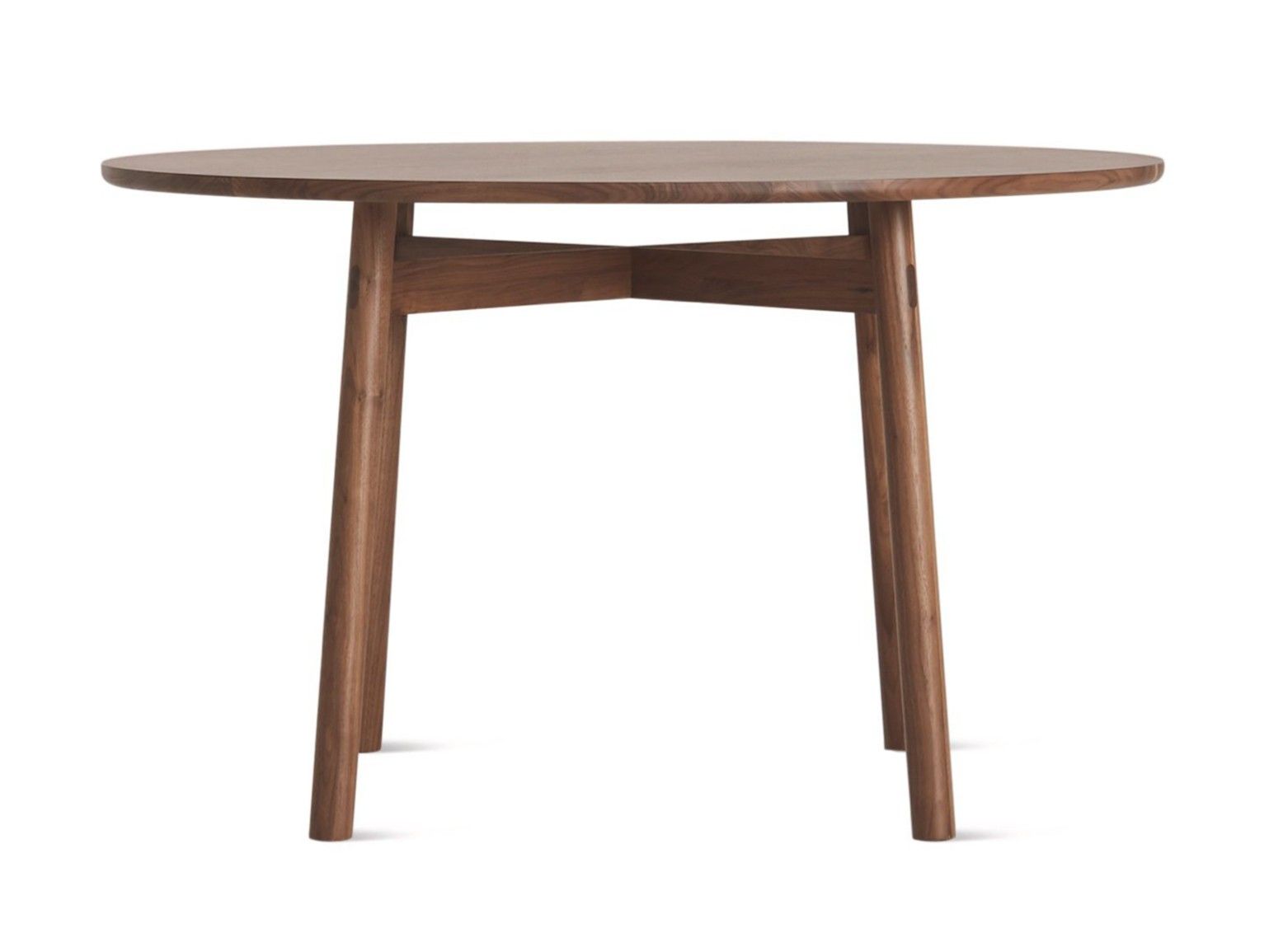 KIGUMI | Walnut table Round walnut table By Case | design Nazanin Kamali