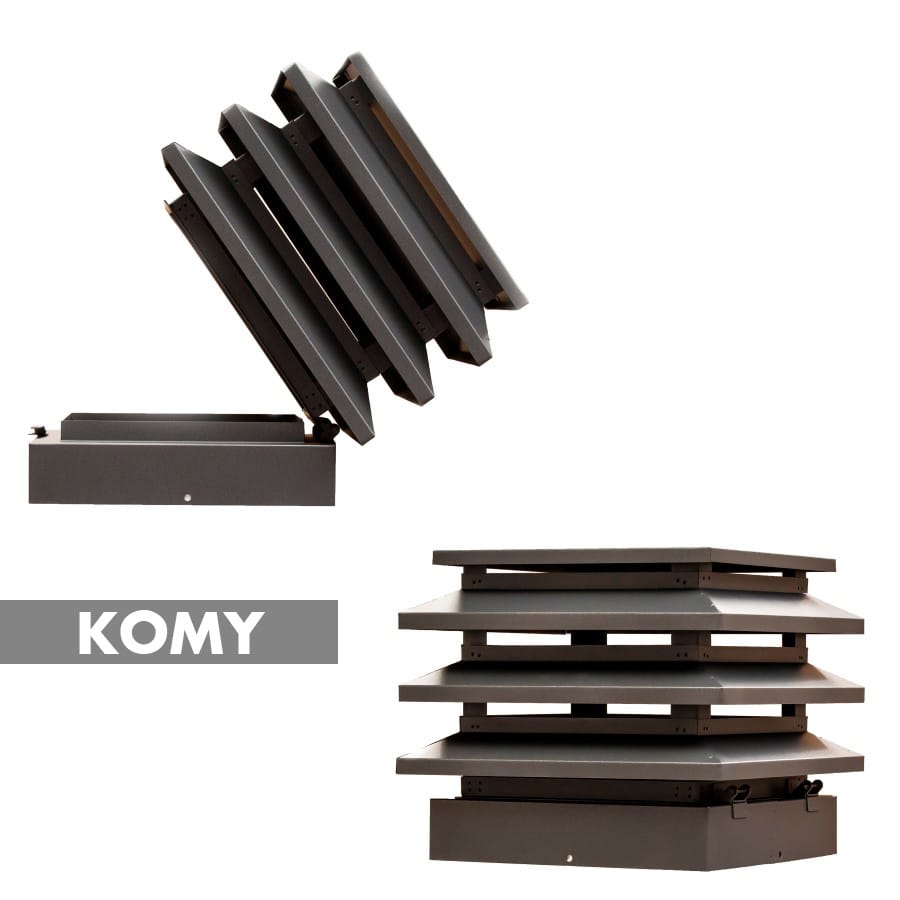 KOMY ZINCATO E VERNICIATO Comignolo By KOMY