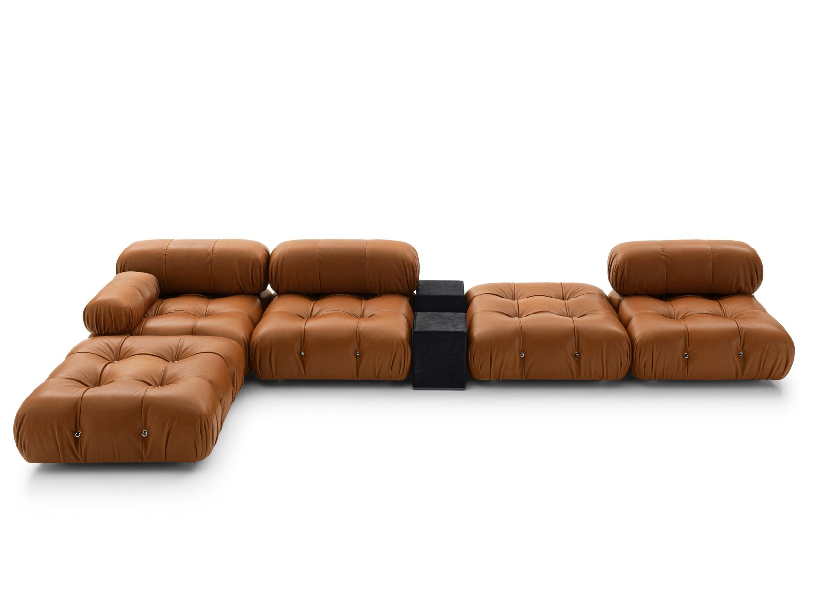 CAMALEONDA Tufted sectional modular leather sofa By B&B Italia | design ...