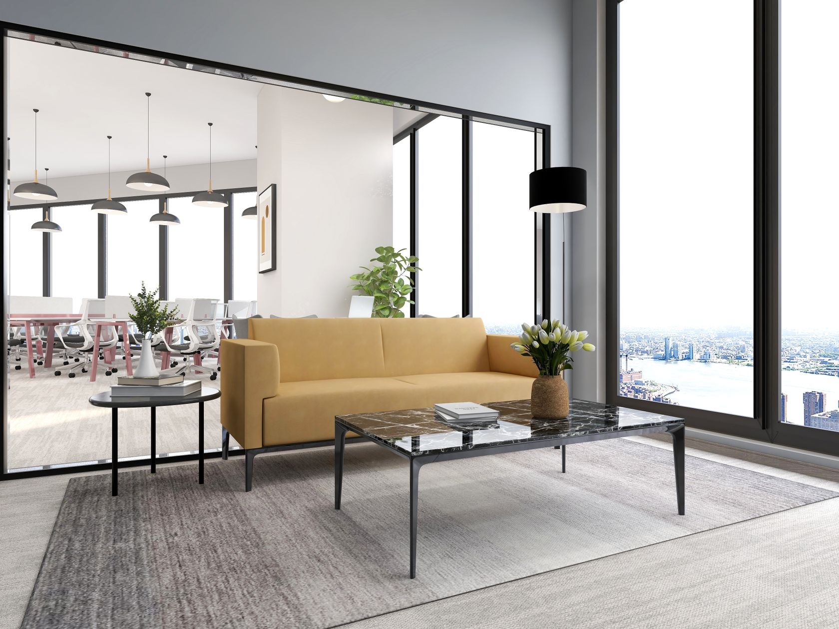 DADA CUBE 2 seater leather sofa By grado design