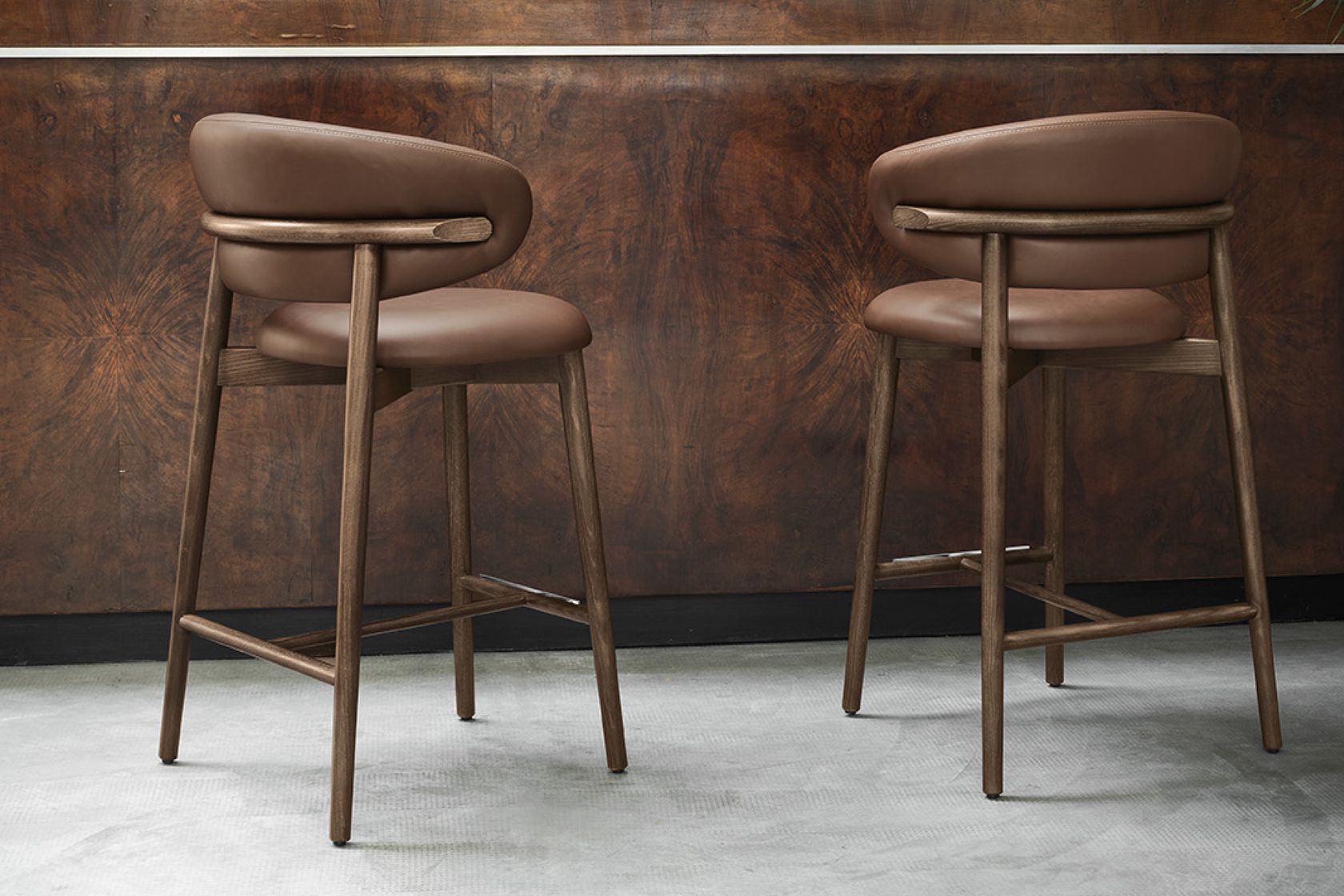 OLEANDRO | Leather stool Oleandro Collection By Calligaris design ...