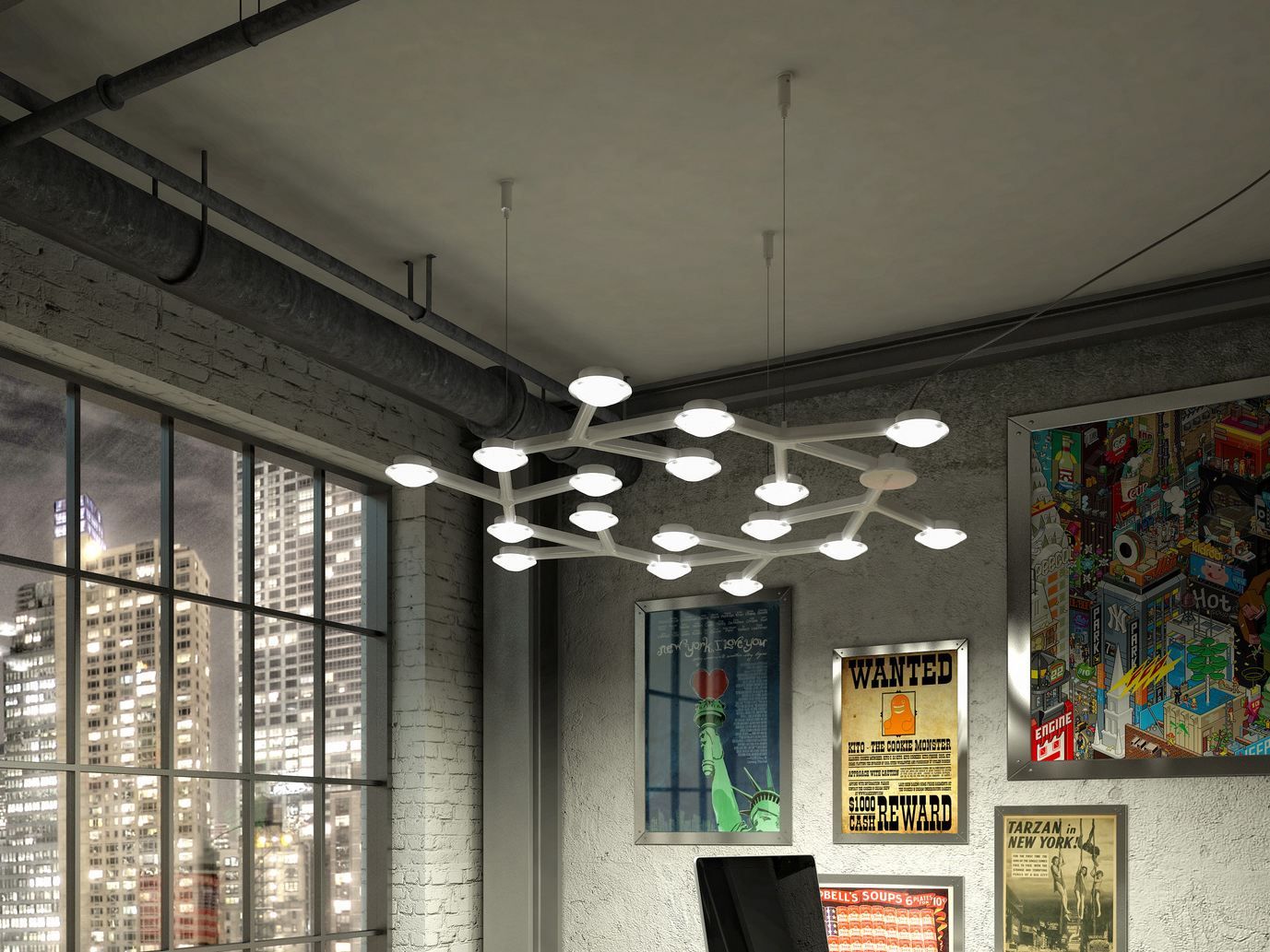 LED NET LINE | Pendant lamp Led Net Collection By Artemide design ...