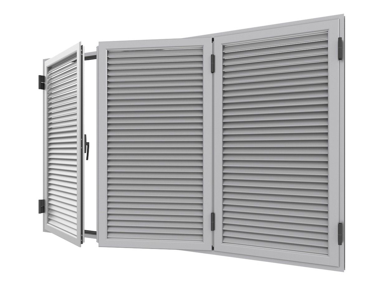 Persiana in alluminio con lamelle fisse LENA - Saxun - Edilportale