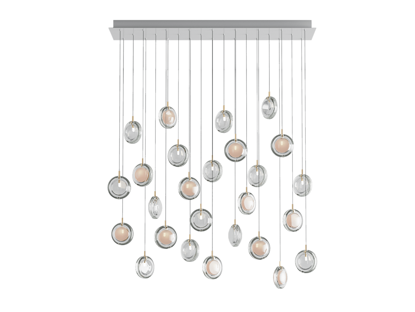 LENS 9 Handmade glass pendant lamp By Bomma