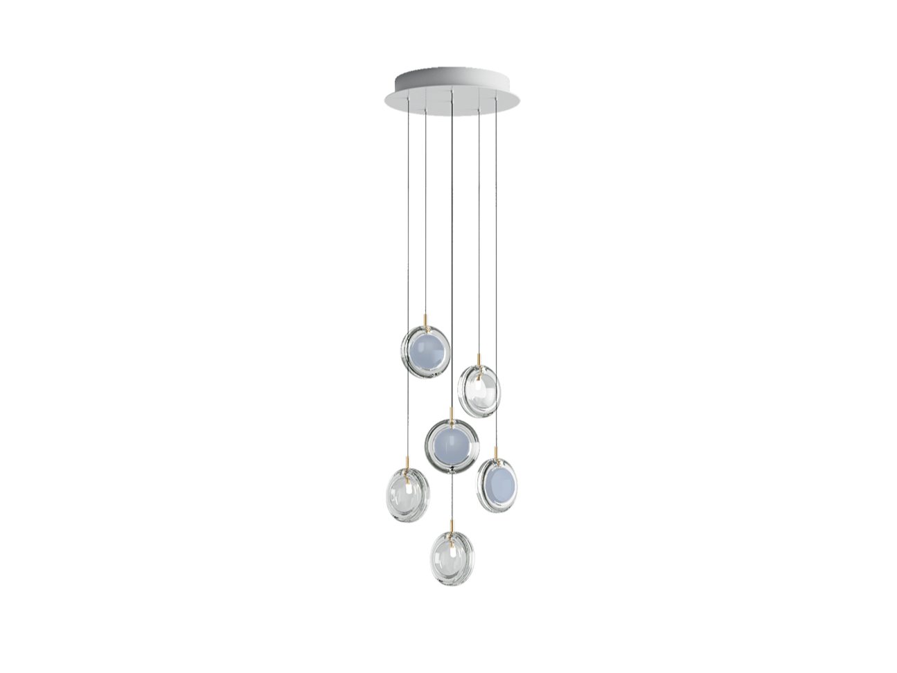 LENS 9 Handmade glass pendant lamp By Bomma