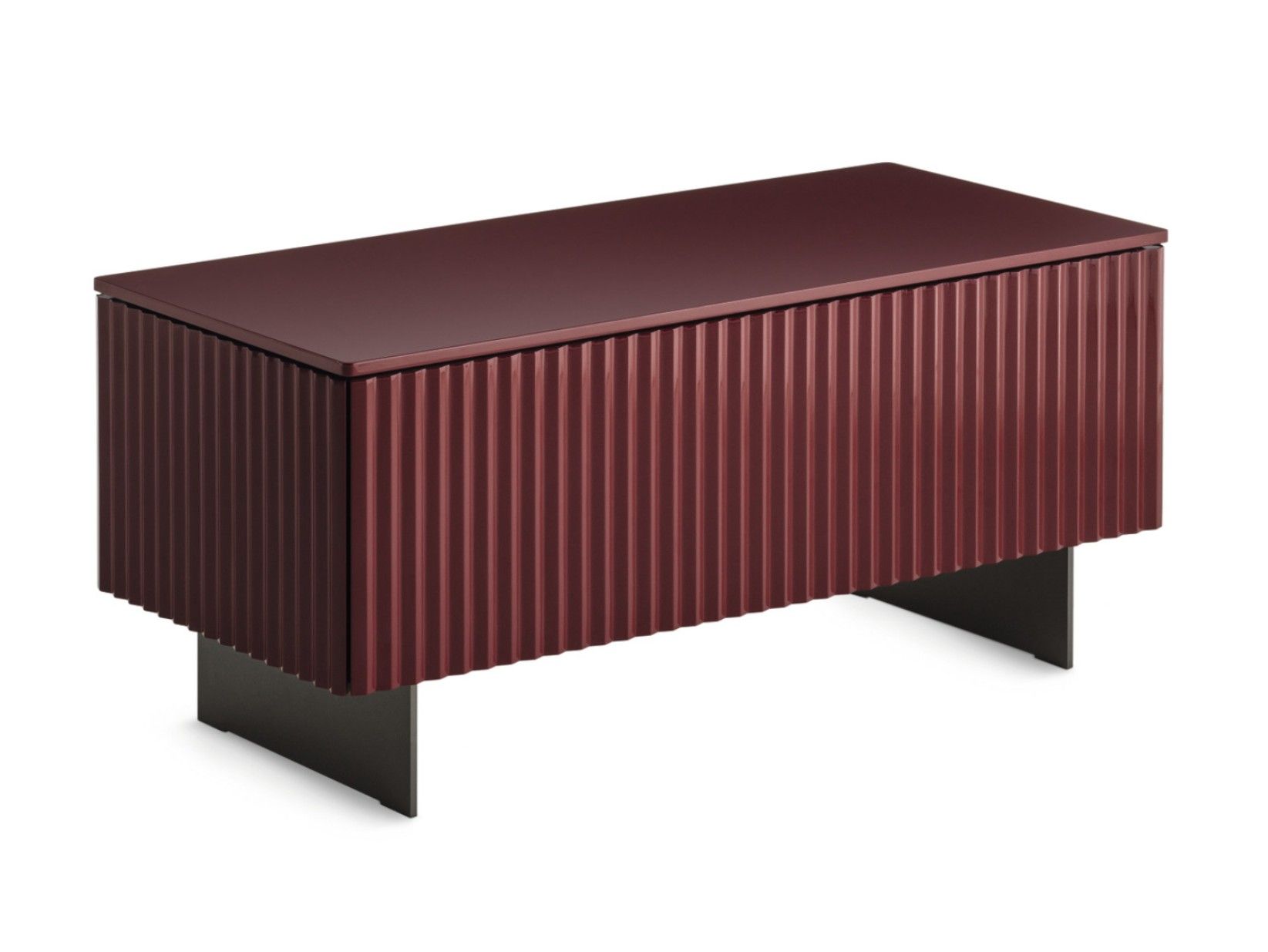 Lacquered rectangular MDF coffee table with storage space LEON BOX Leon ...